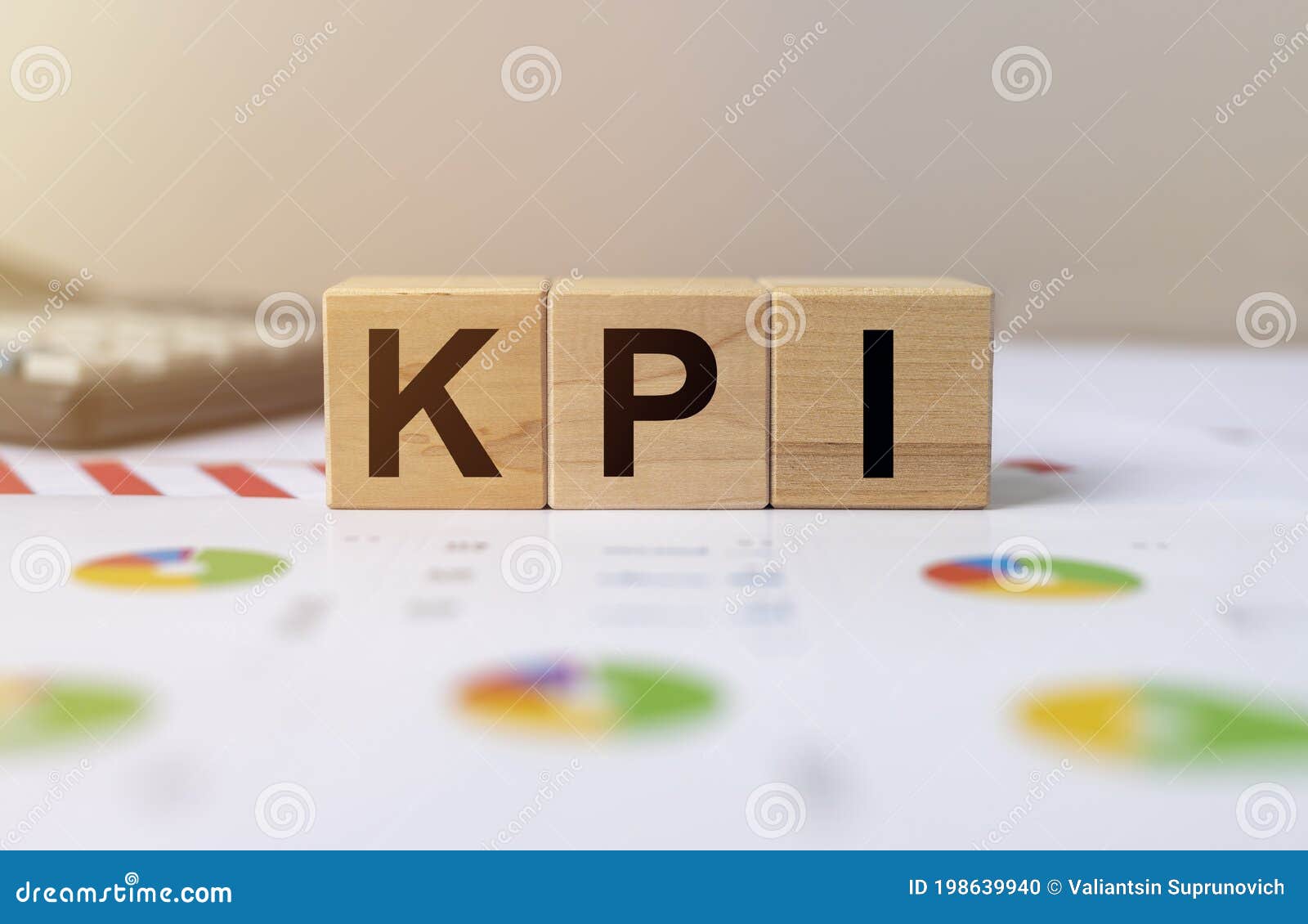 KPI, Key Performance Indicator Concept, Acronym on Wooden Cube Blocks ...