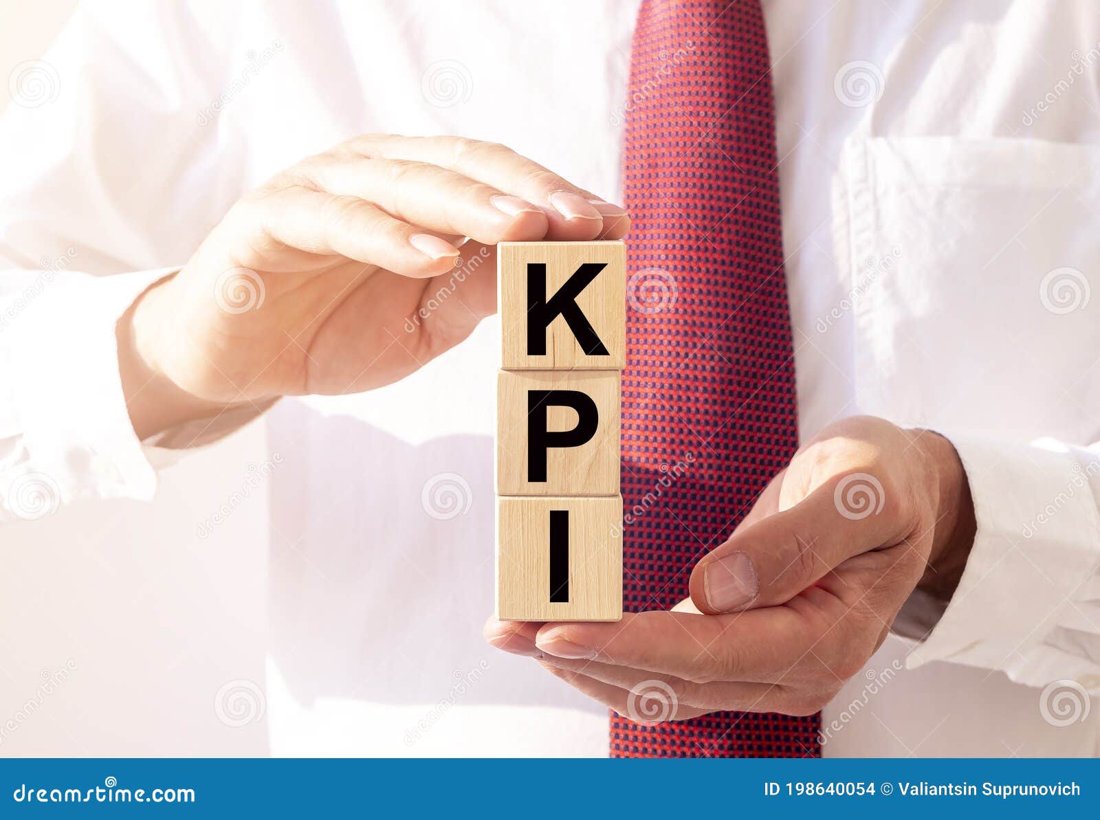 KPI, Key Performance Indicator Concept, Acronym on Wooden Cube Blocks ...