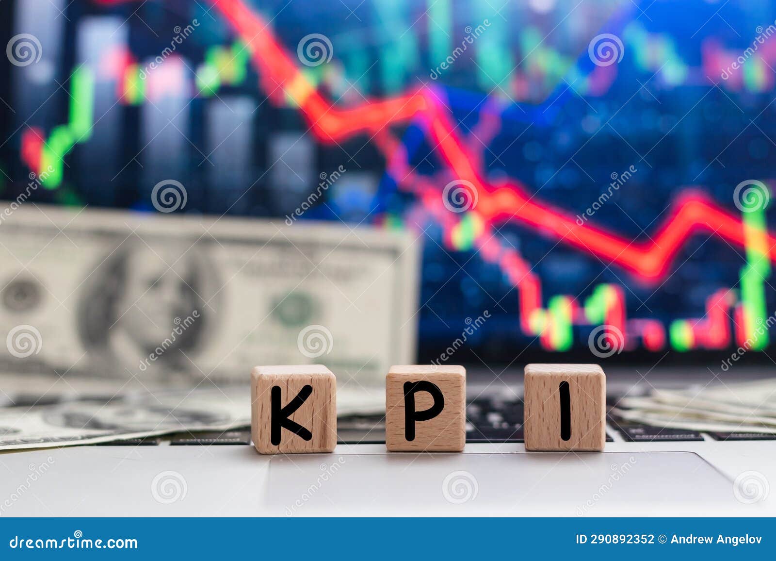 KPI, Key Performance Indicator Concept, Small Cube Block with Alphabets ...