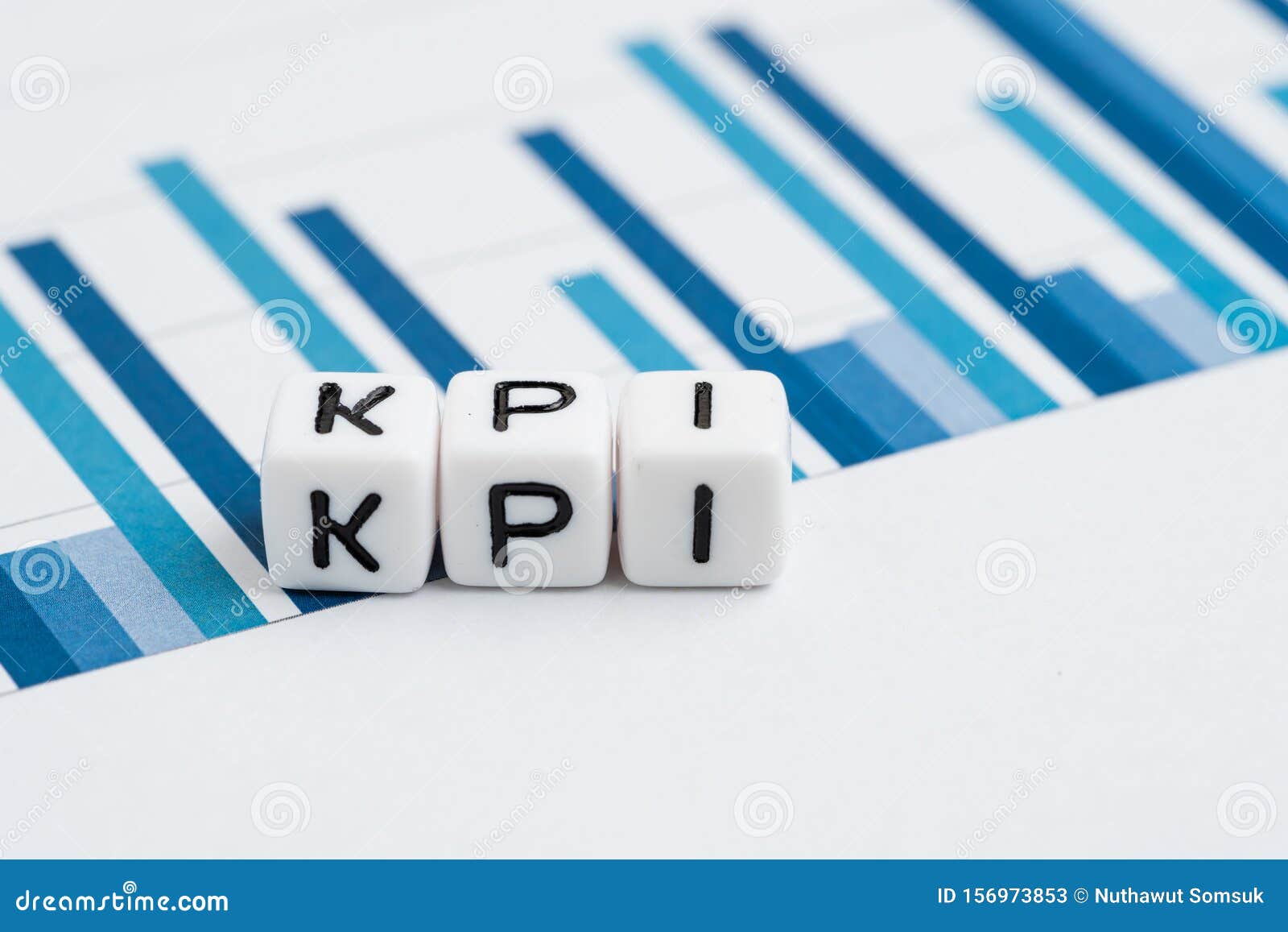 KPI, Key Performance Indicator Concept, Small Cube Block with Alphabets ...