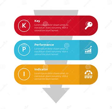 KPI Key Performance Indicator Infographics Template Diagram with Round ...