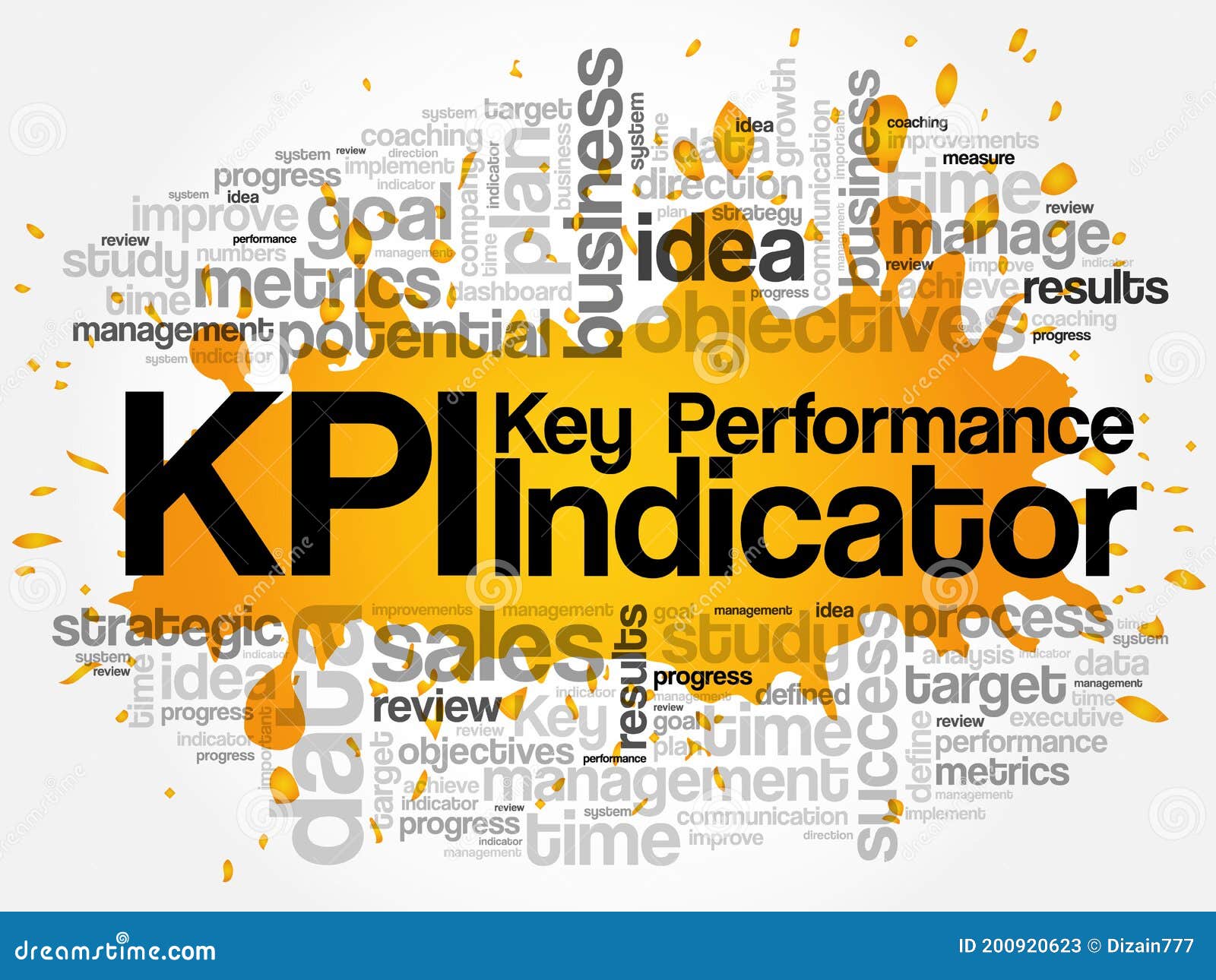 KPI - Key Performance Indicator Stock Illustration - Illustration of ...