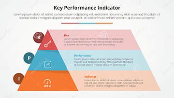 KPI Key Performance Indicator Model Infographic Concept for Slide ...