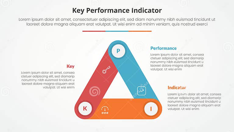 KPI Key Performance Indicator Model Infographic Concept for Slide ...