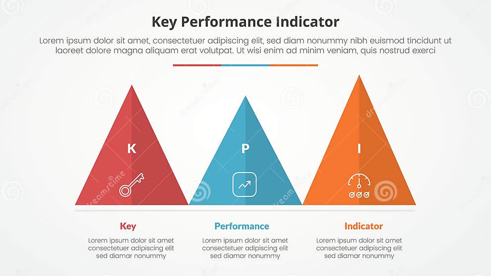 KPI Key Performance Indicator Model Infographic Concept for Slide ...