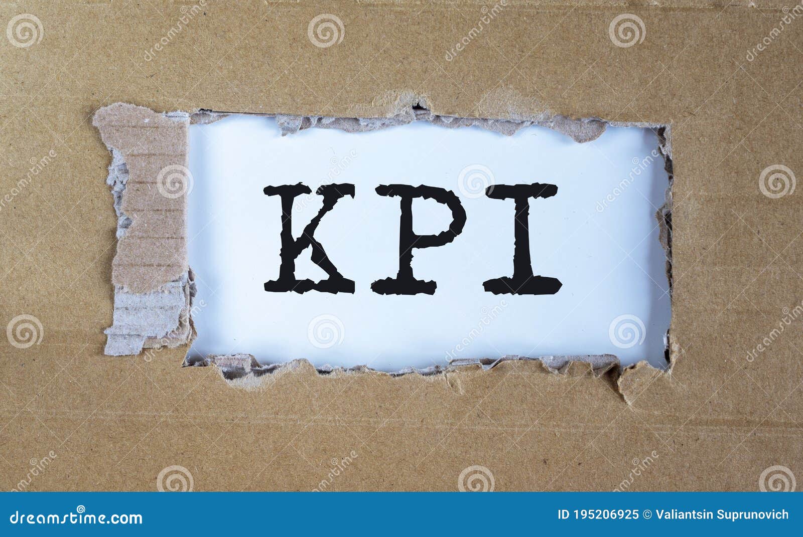 KPI Key Performance Indicator Written on Paper. Business KPI Stock ...