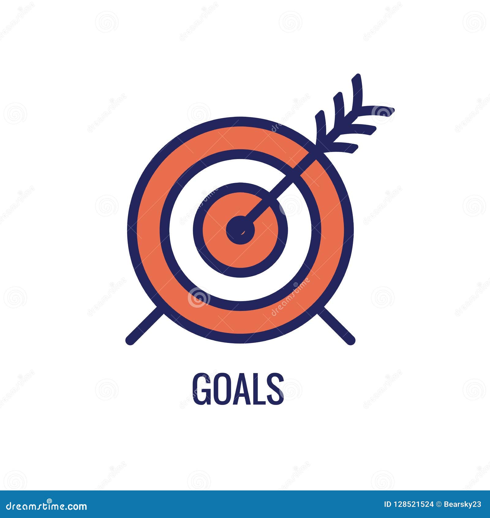 Kpi Key Performance Indicators Icon Various Colors Stock Vector