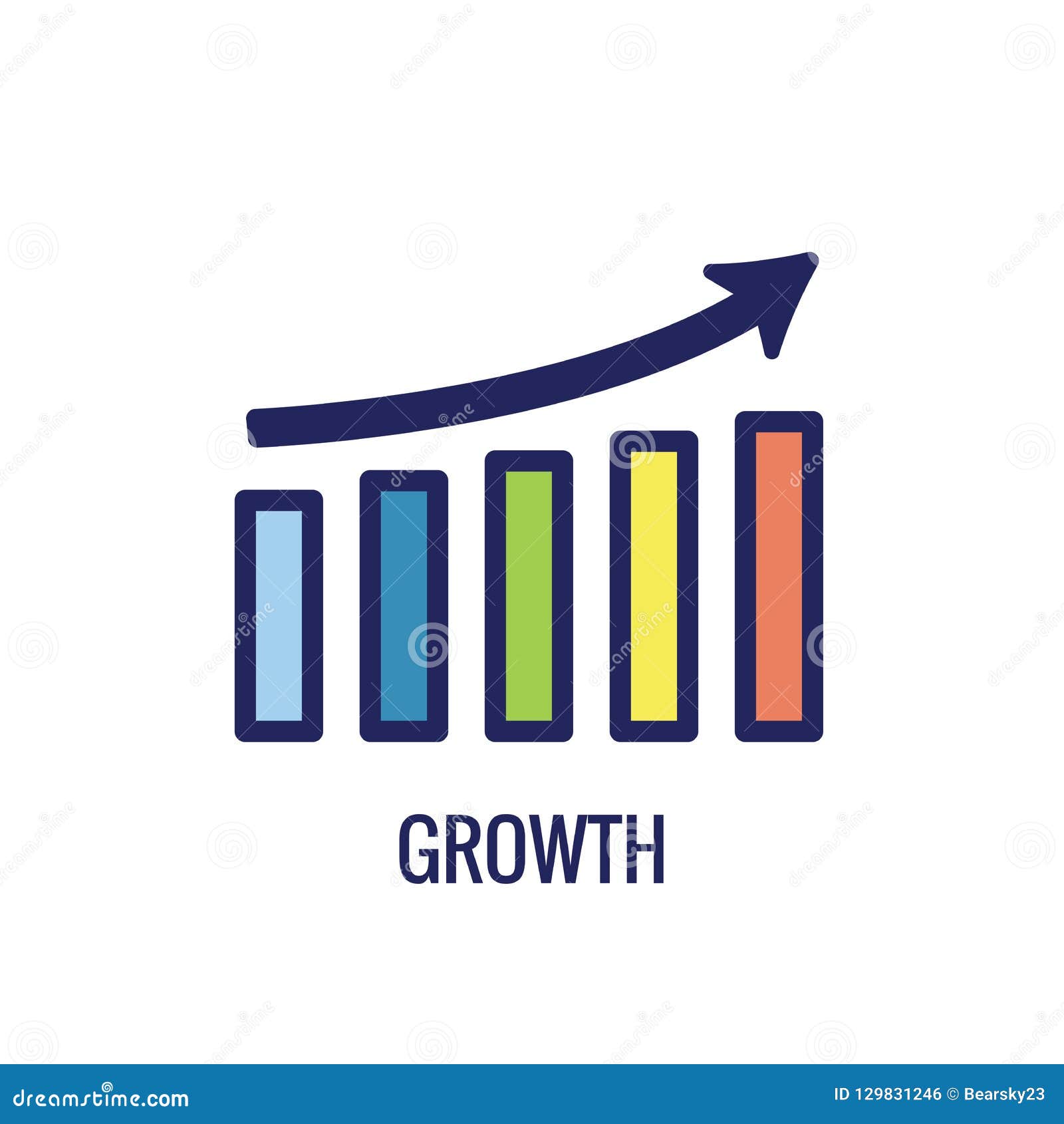 KPI - Key Performance Indicators Icon - Various Colors Stock Vector ...