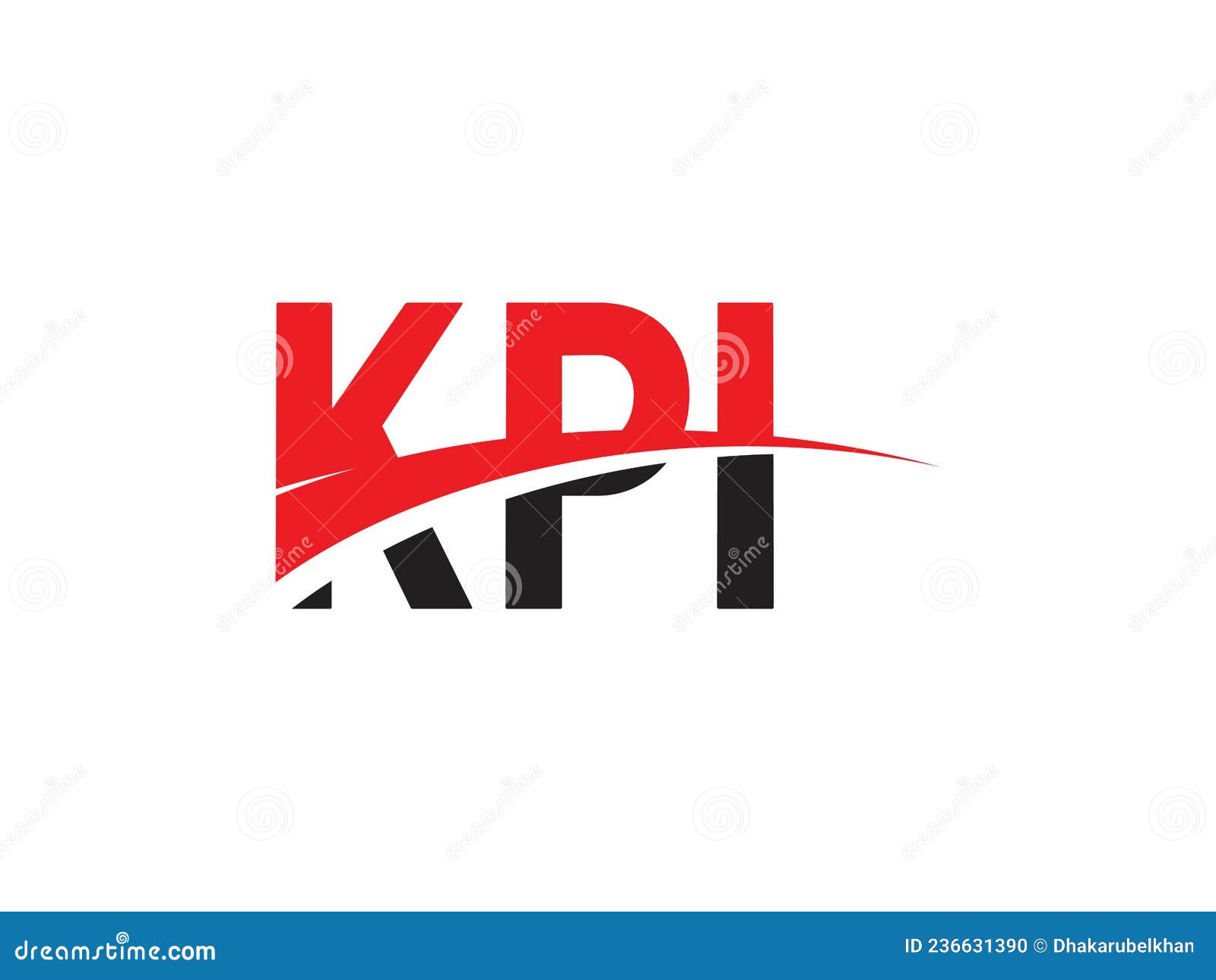 KPI Letter Initial Logo Design Vector Illustration Stock Vector ...