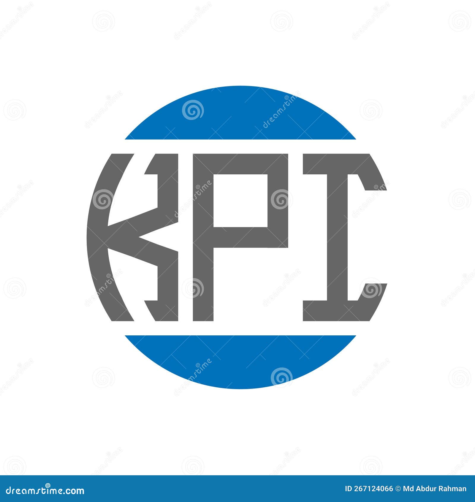 KPI Letter Logo Design on White Background. KPI Creative Initials ...