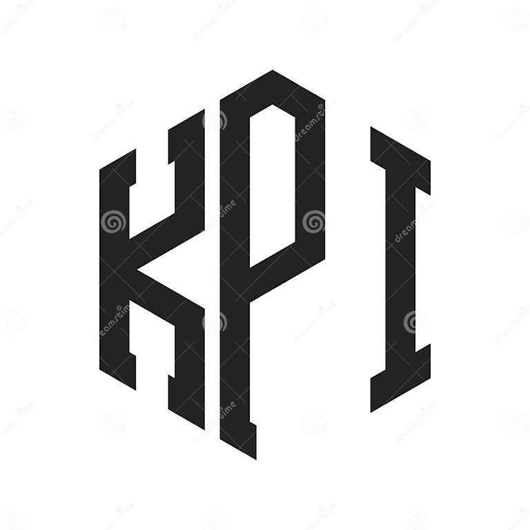KPI Logo Design. Initial Letter KPI Monogram Logo Using Hexagon Shape ...