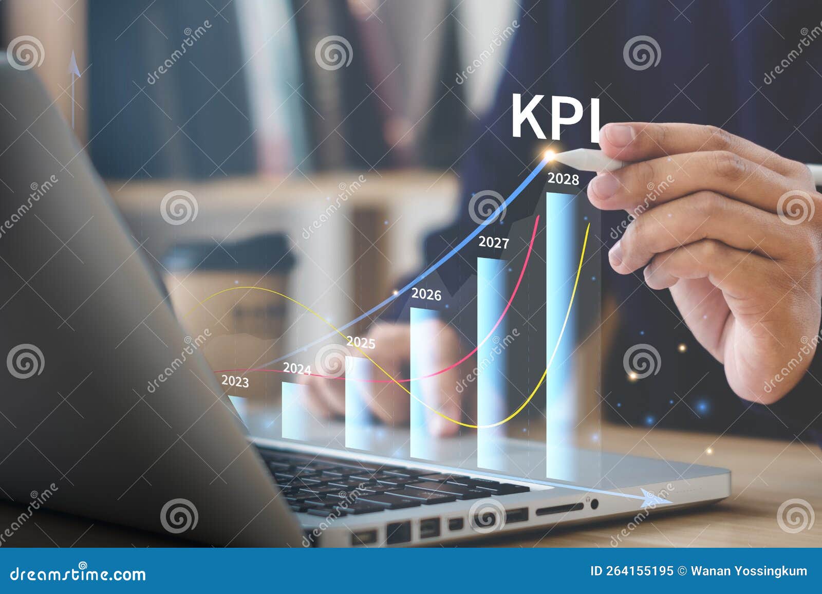 KPI. Performance Chart. Illustration for Business Stock Image - Image ...
