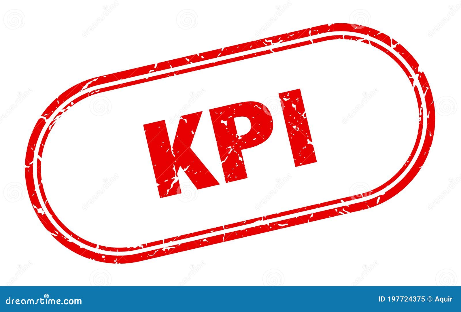 Kpi Stamp. Rounded Grunge Textured Sign. Label Stock Vector ...