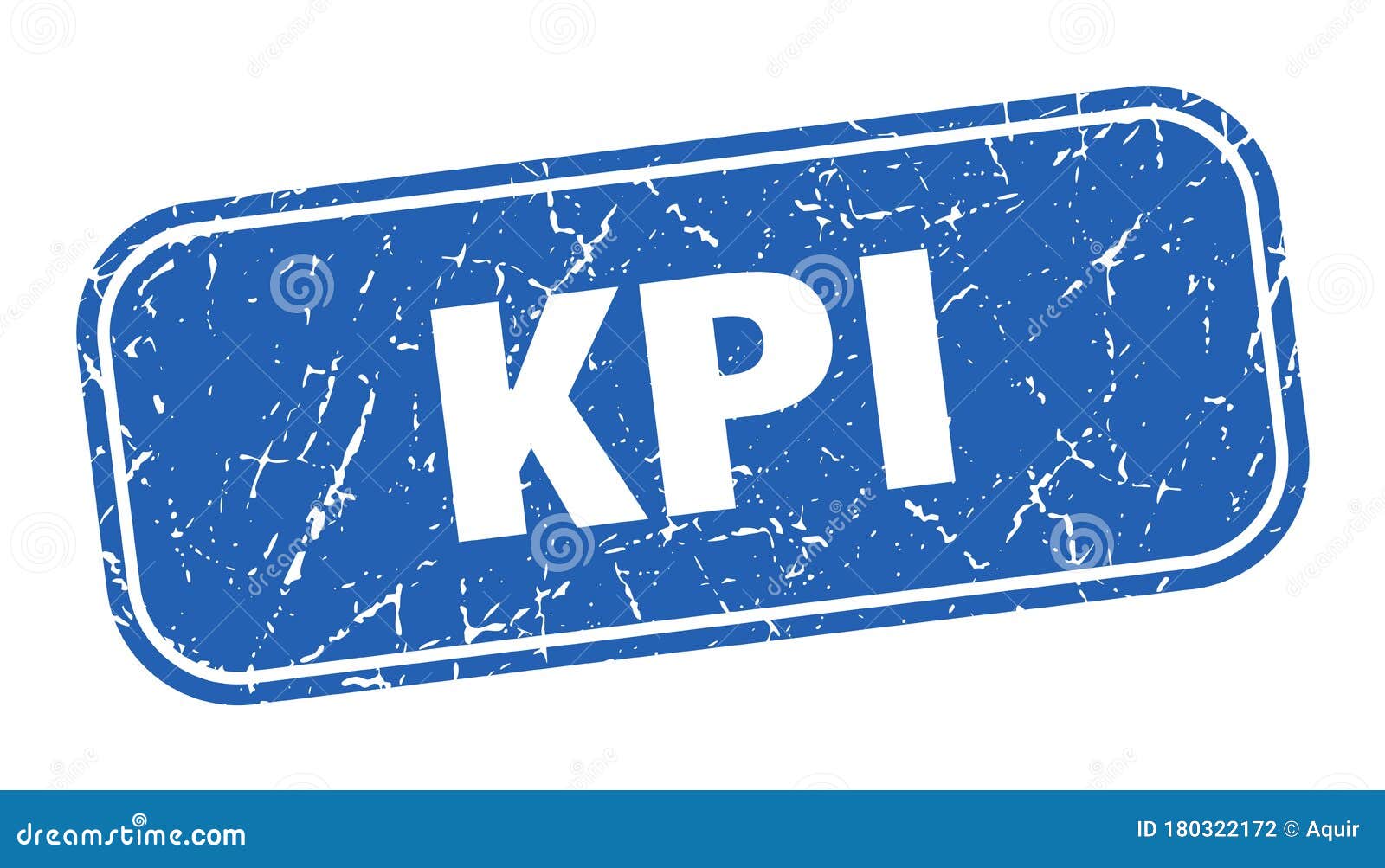 Kpi Stamp. Kpi Square Grungy Isolated Sign Stock Vector - Illustration ...