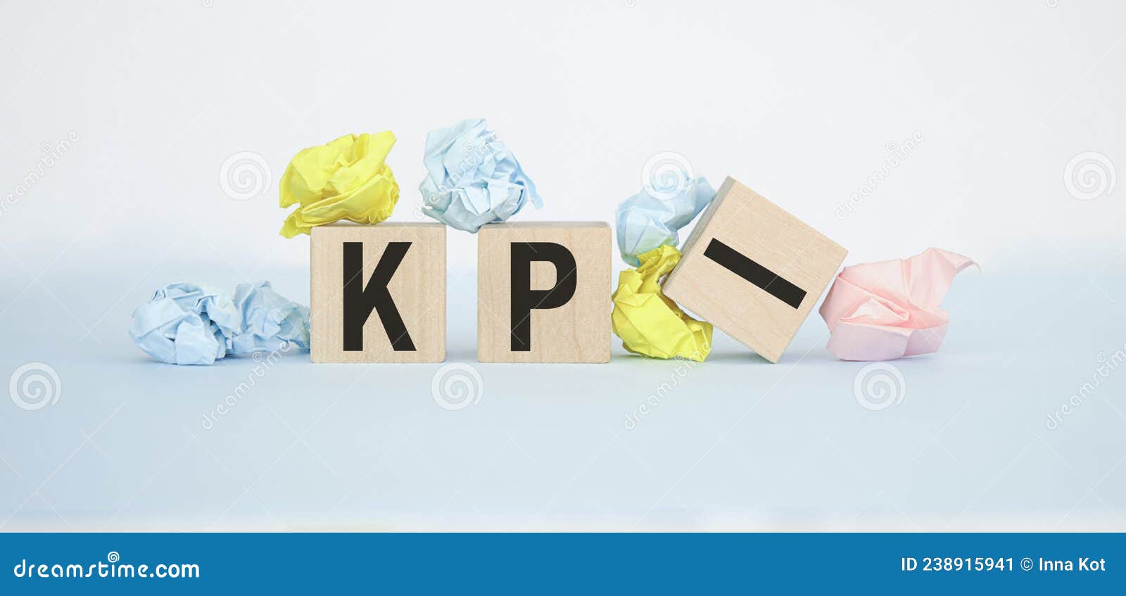 KPI - Wooden Blocks with Letters, Key Performance Indicator KPI Concept ...