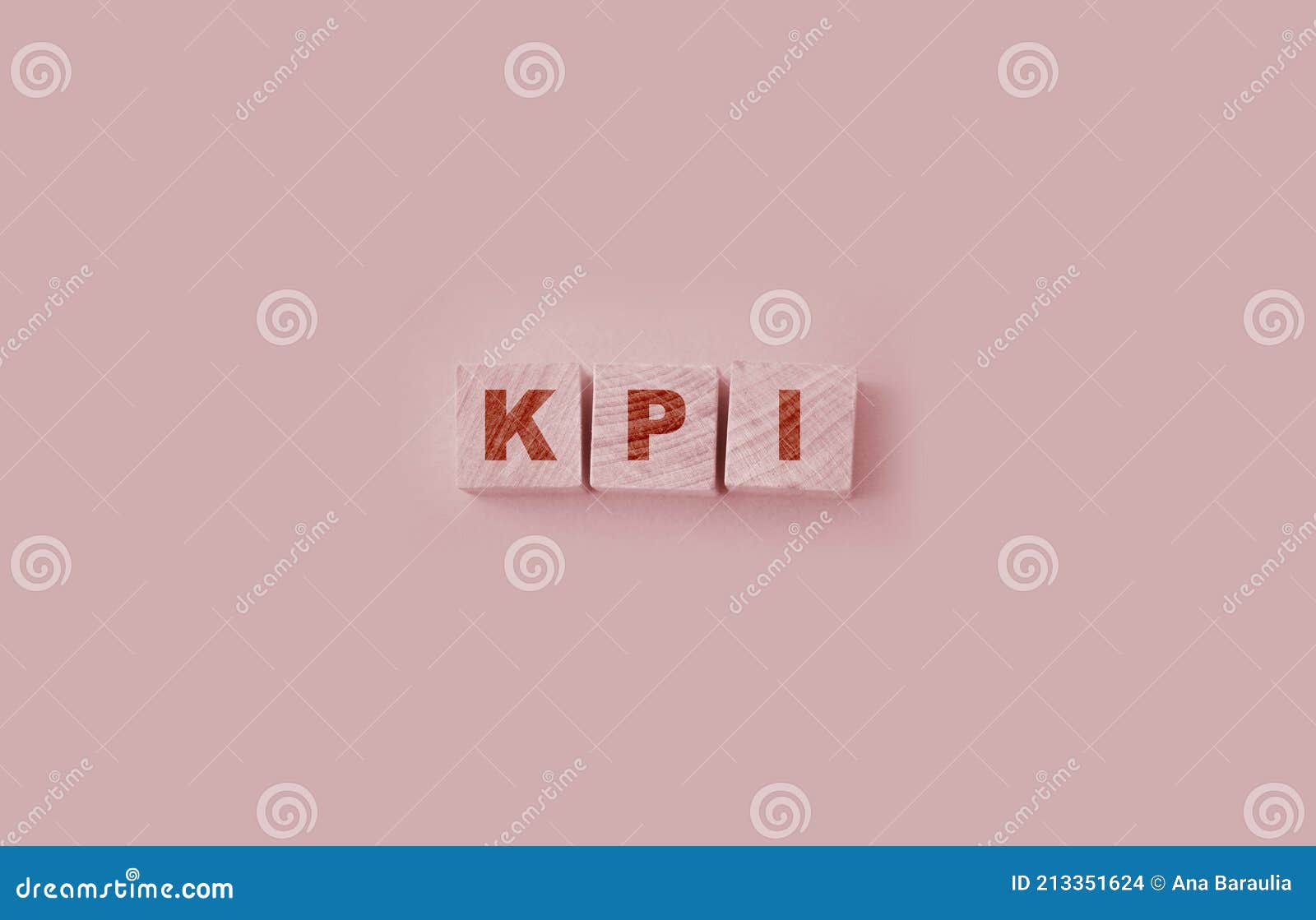 Kpi Word Written In Wooden Cubes Key Performance Indicator Business