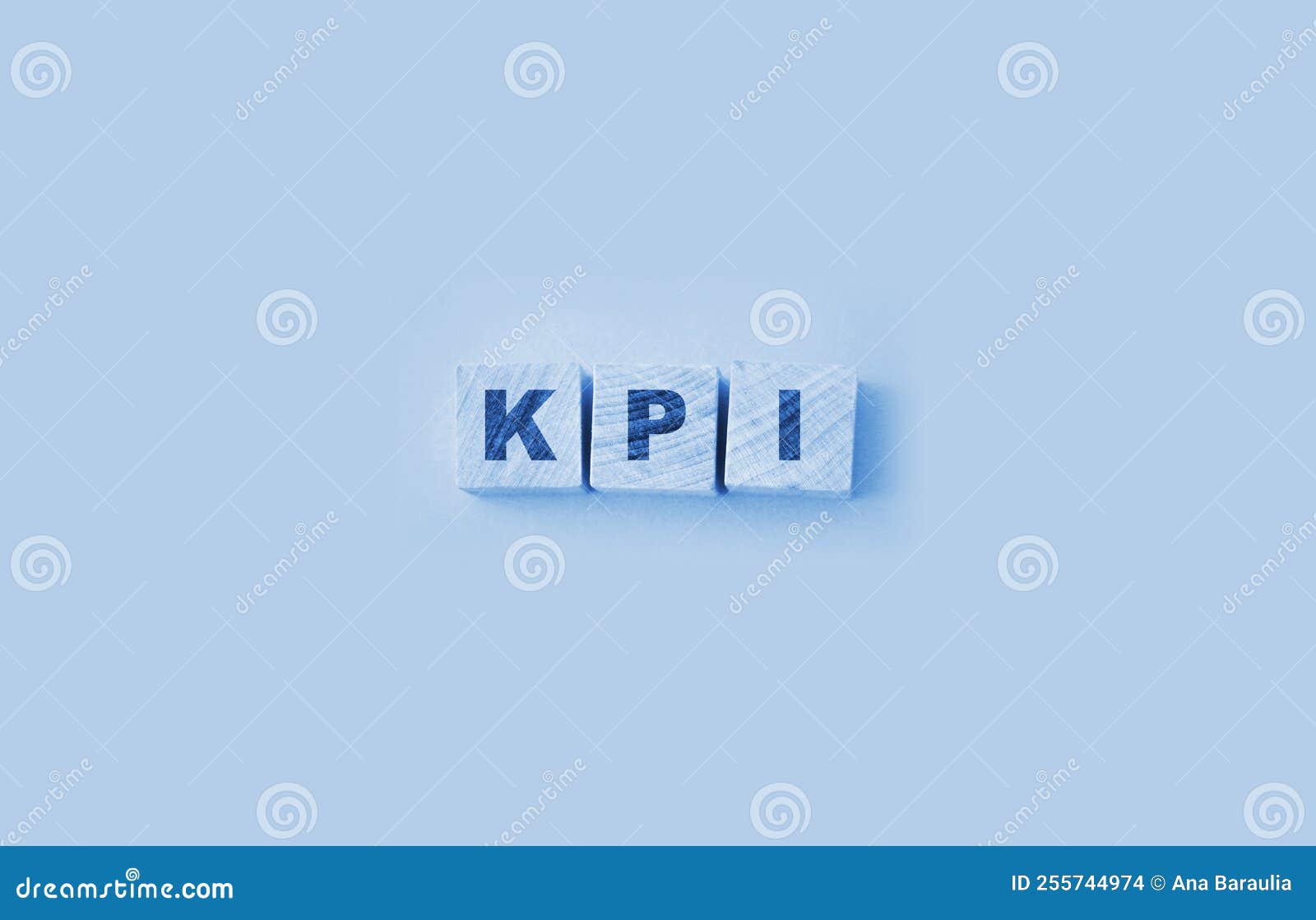 Kpi Word Written In Wooden Cubes Key Performance Indicator Business