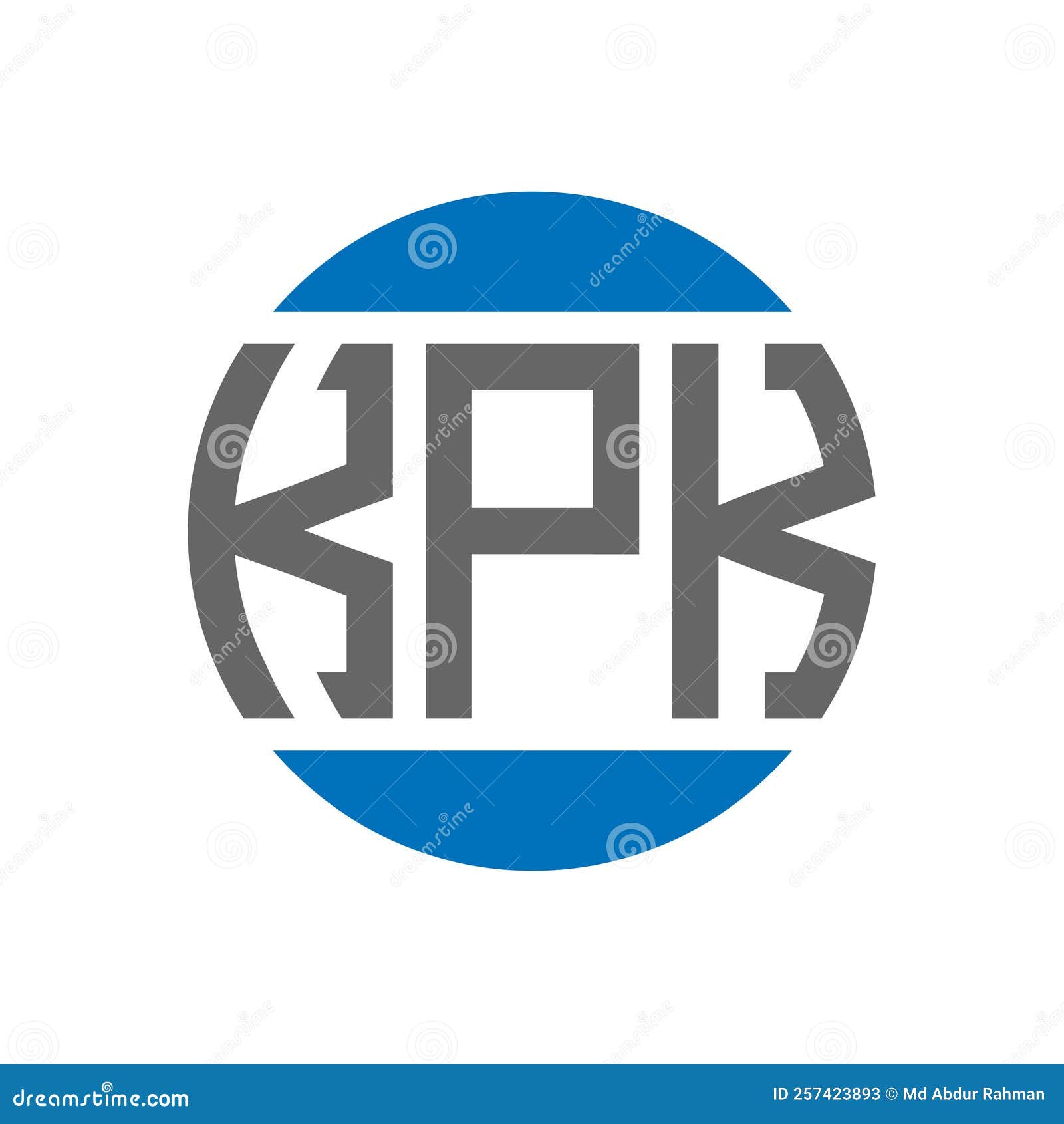 KPK Letter Logo Design on White Background. KPK Creative Initials ...
