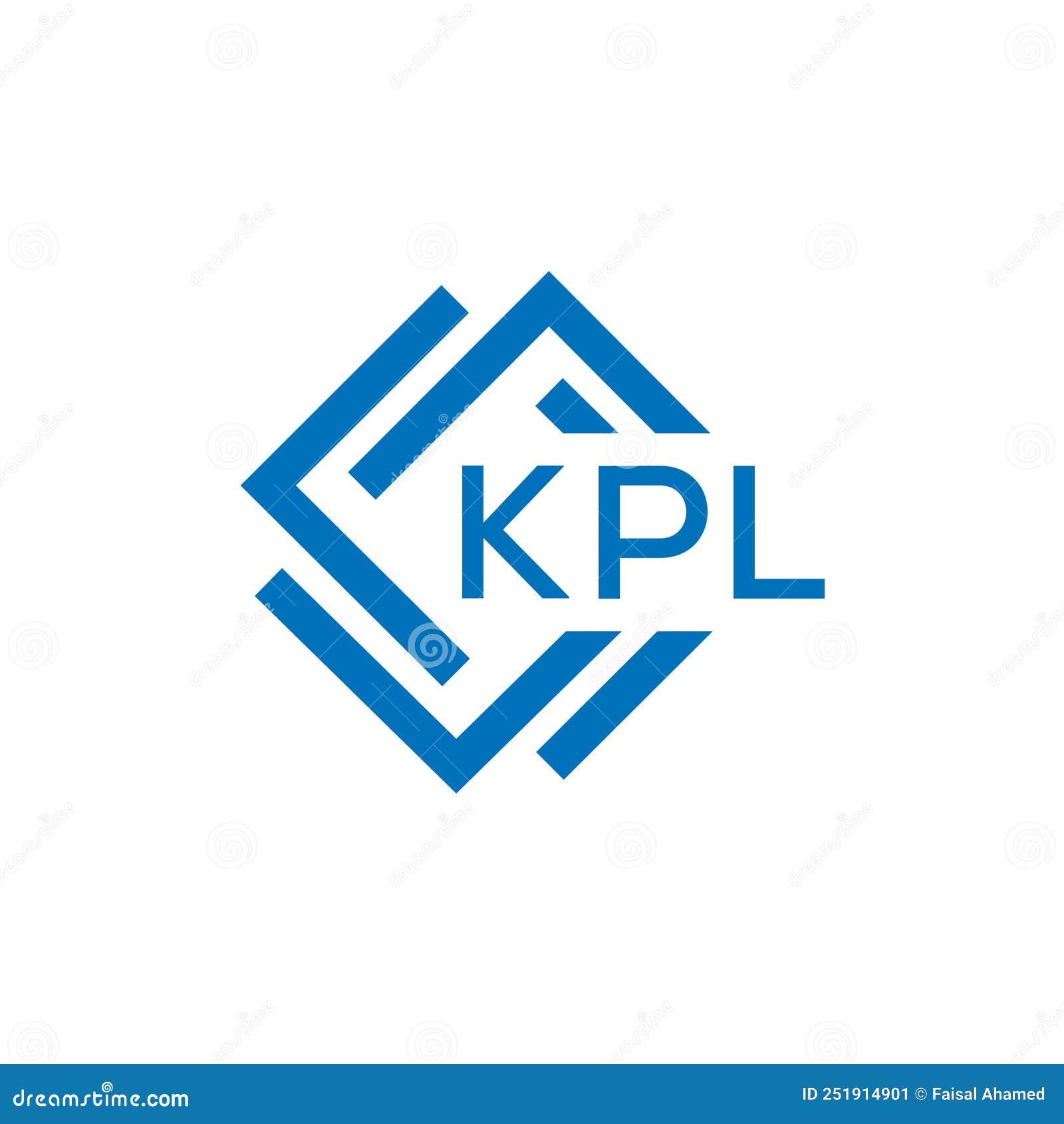 KPL Letter Logo Design on White Background. KPL Creative Circle Letter ...