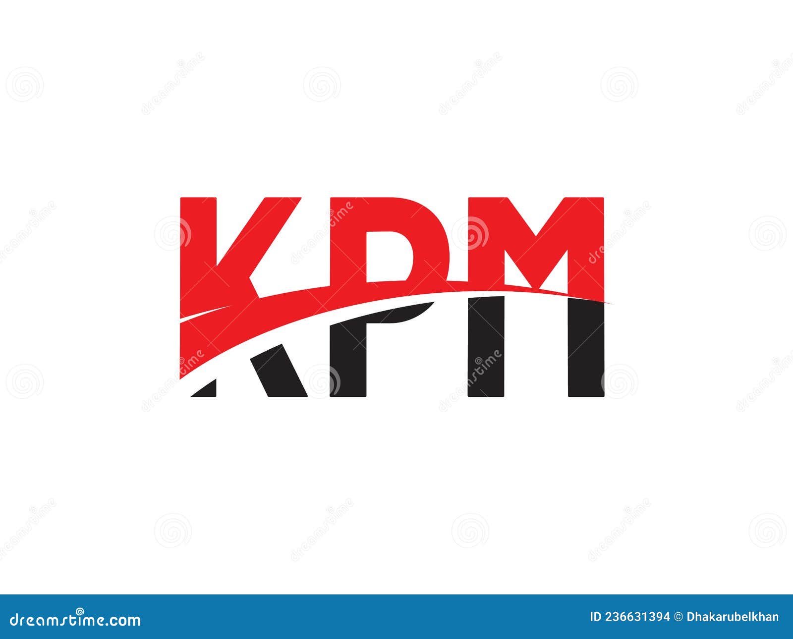 KPM Letter Initial Logo Design Vector Illustration Stock Vector ...