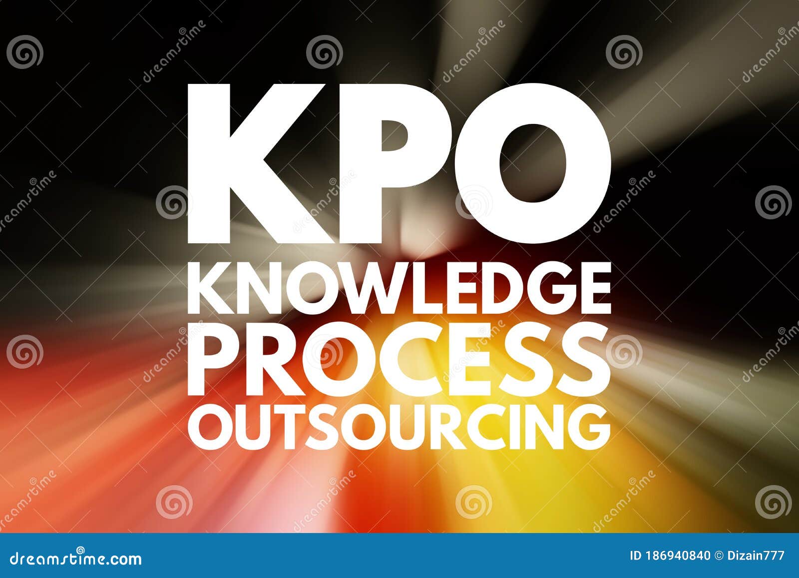 KPO - Knowledge Process Outsourcing Acronym, Business Concept ...