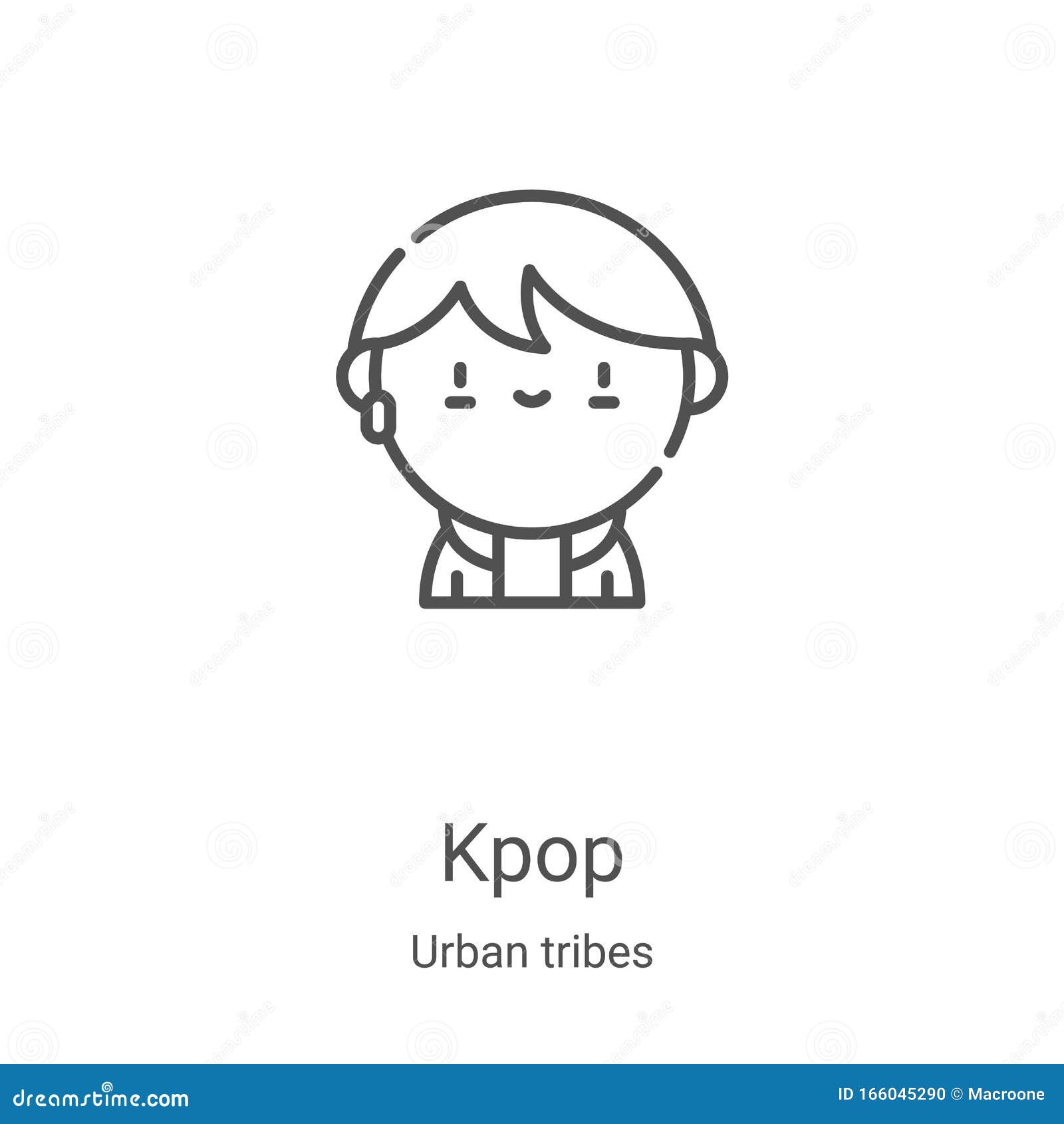 Kpop Icon Vector From Urban Tribes Collection. Thin Line Kpop Outline ...
