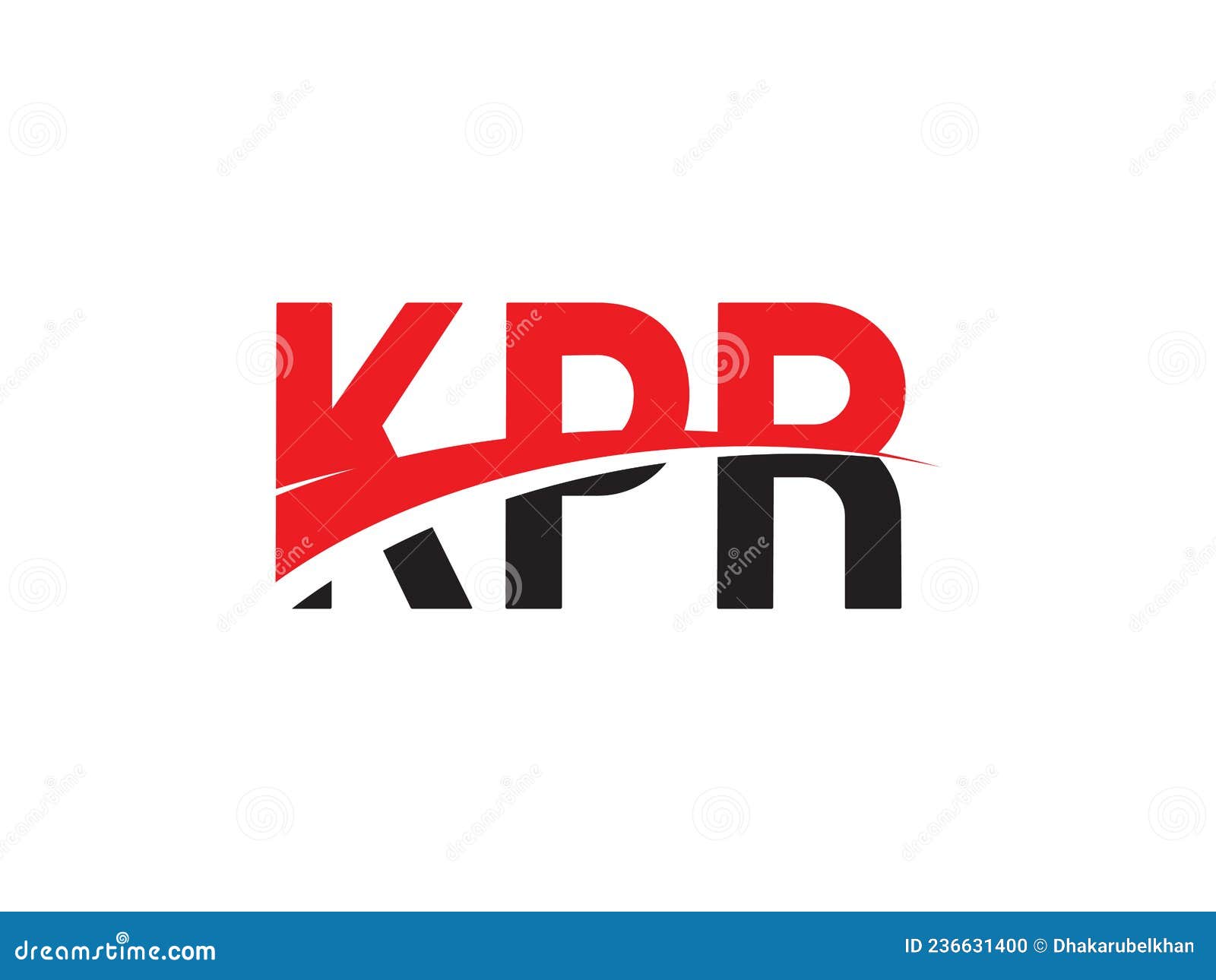 KPR Letter Initial Logo Design Vector Illustration Stock Vector ...
