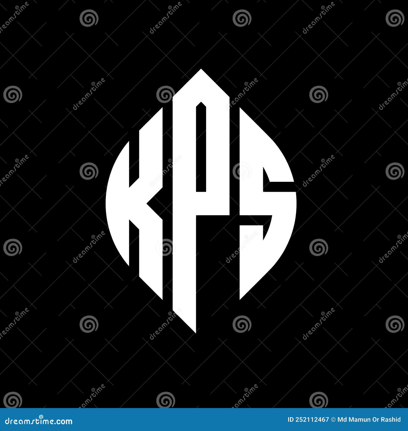 KPS Circle Letter Logo Design with Circle and Ellipse Shape. KPS ...