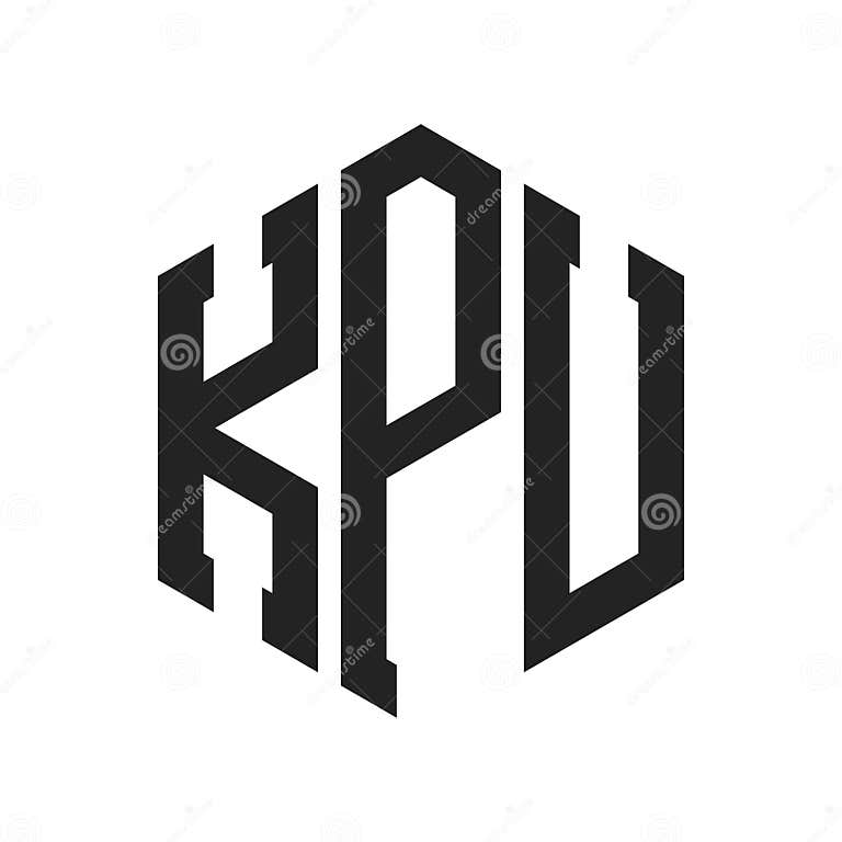 KPU Logo Design. Initial Letter KPU Monogram Logo Using Hexagon Shape ...