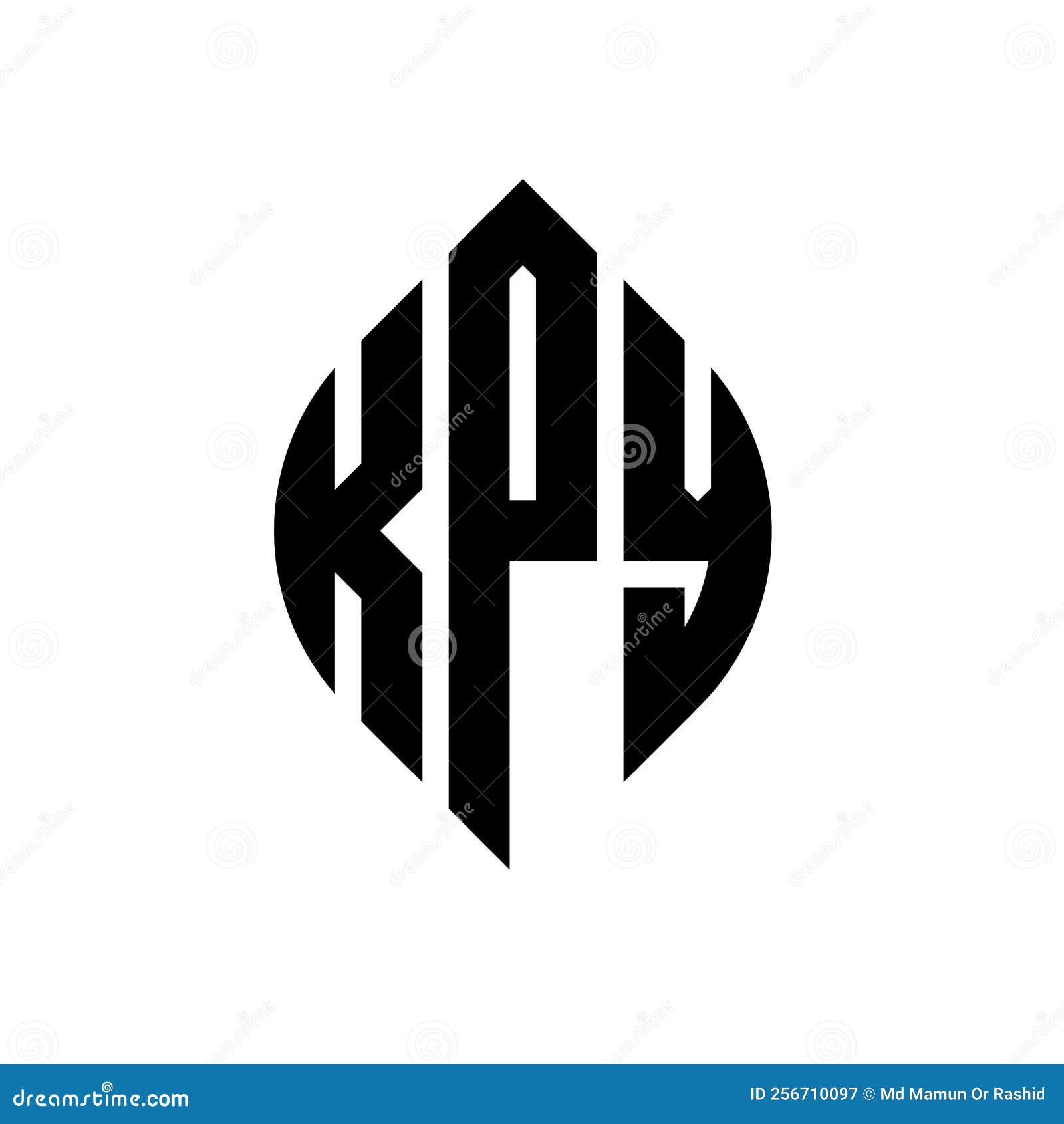 KPY Circle Letter Logo Design with Circle and Ellipse Shape. KPY ...