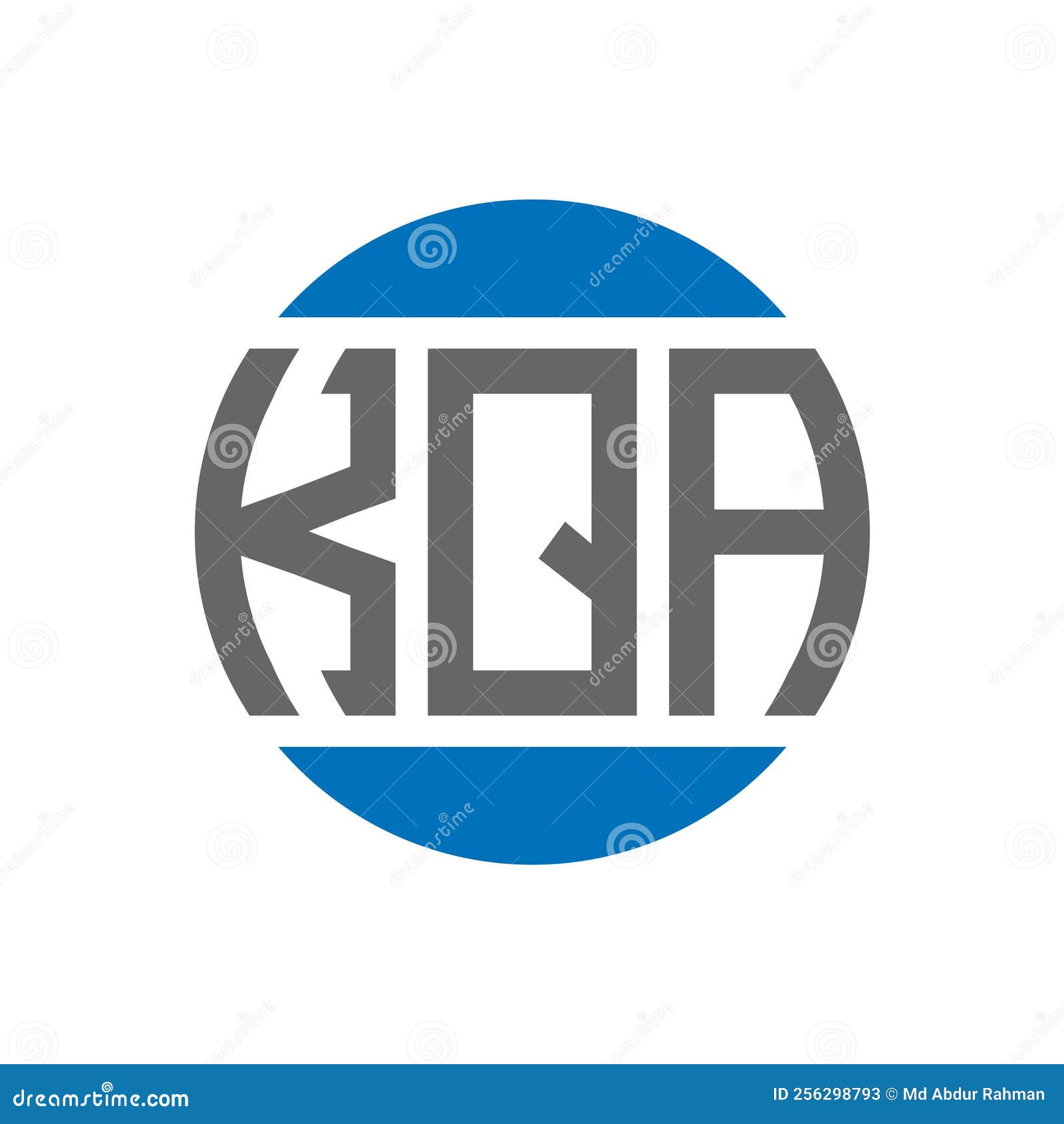 KQA Letter Logo Design on White Background. KQA Creative Initials ...