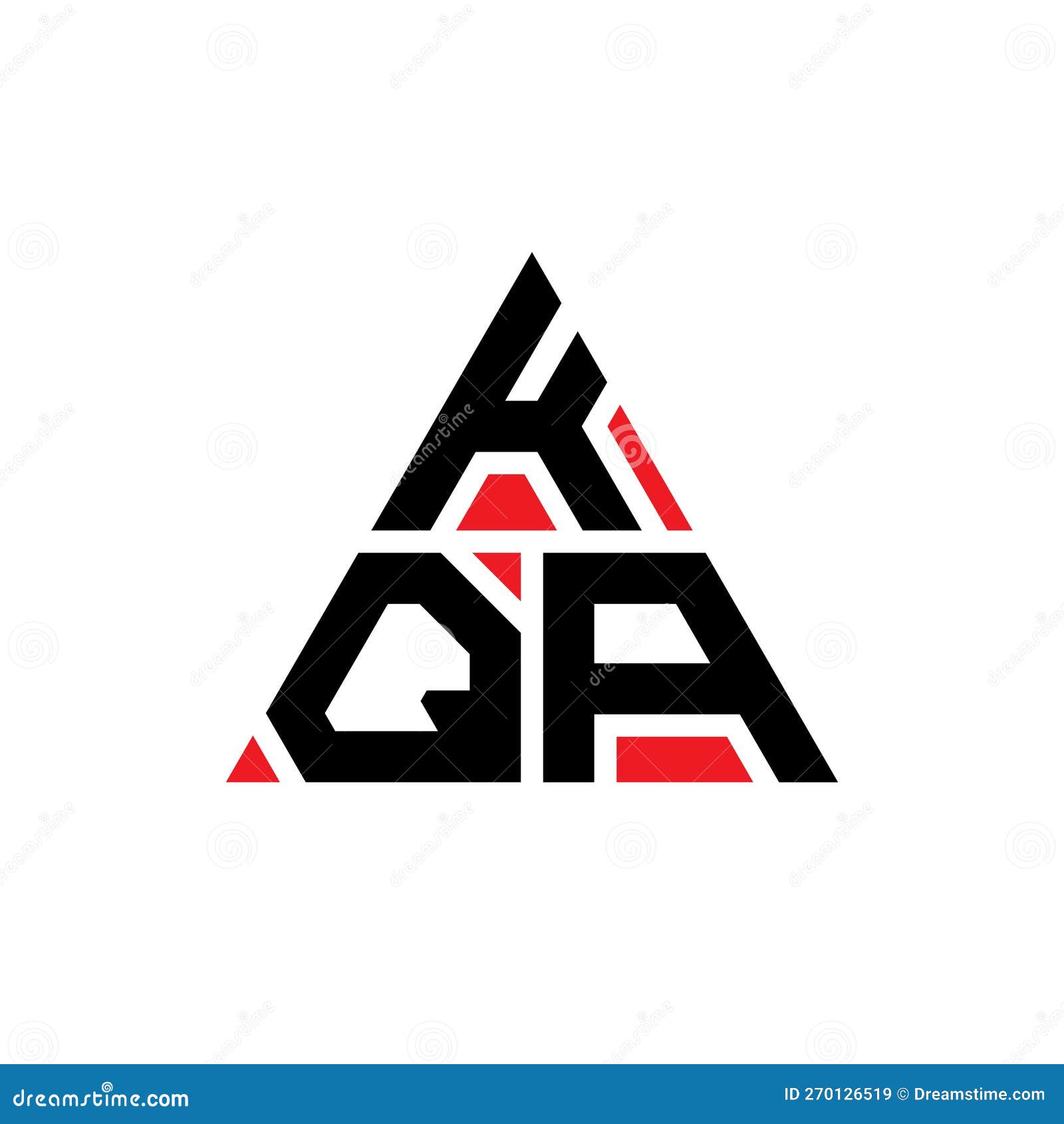 KQA Triangle Letter Logo Design with Triangle Shape. KQA Triangle Logo ...