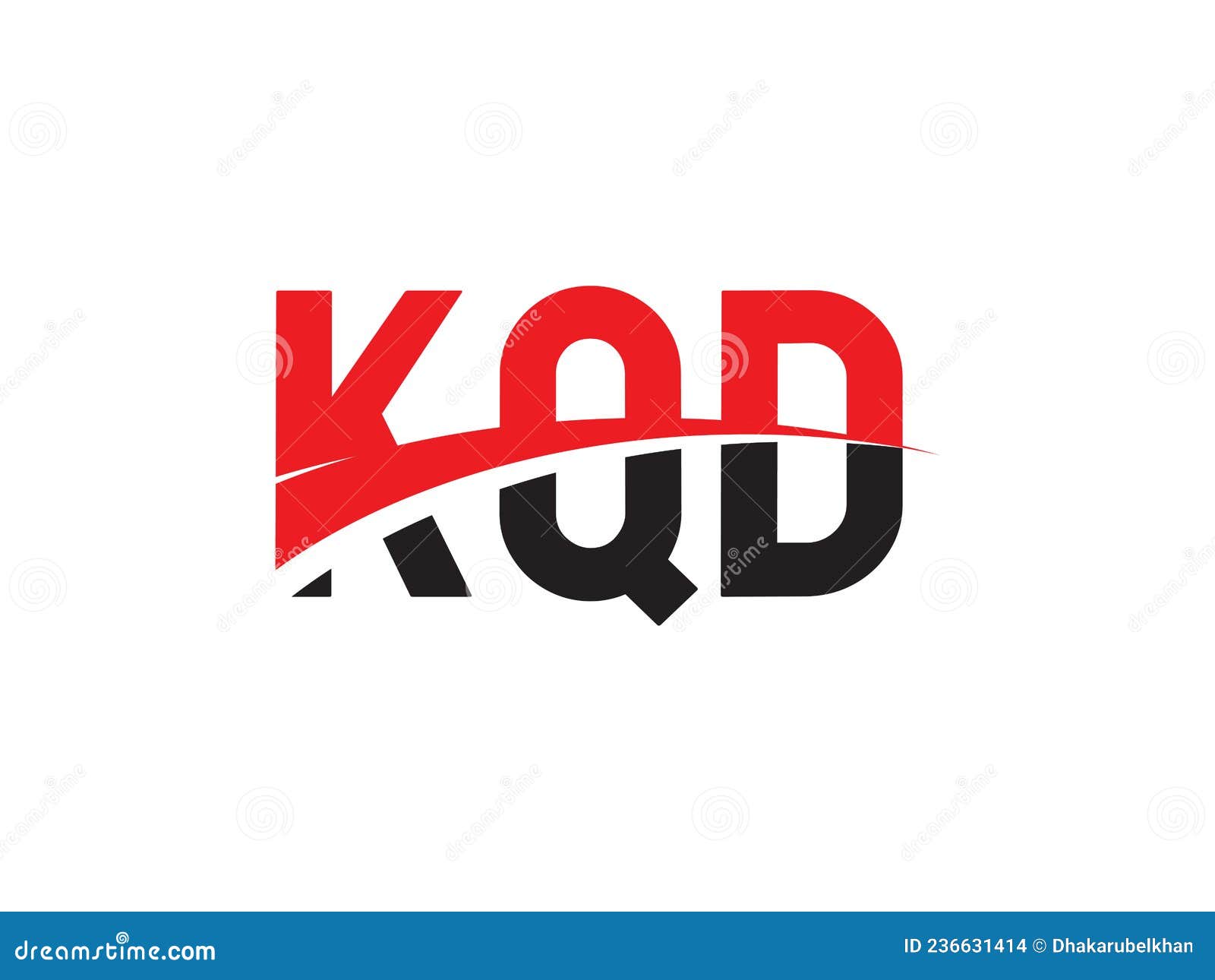 KQD Letter Initial Logo Design Vector Illustration Stock Vector ...