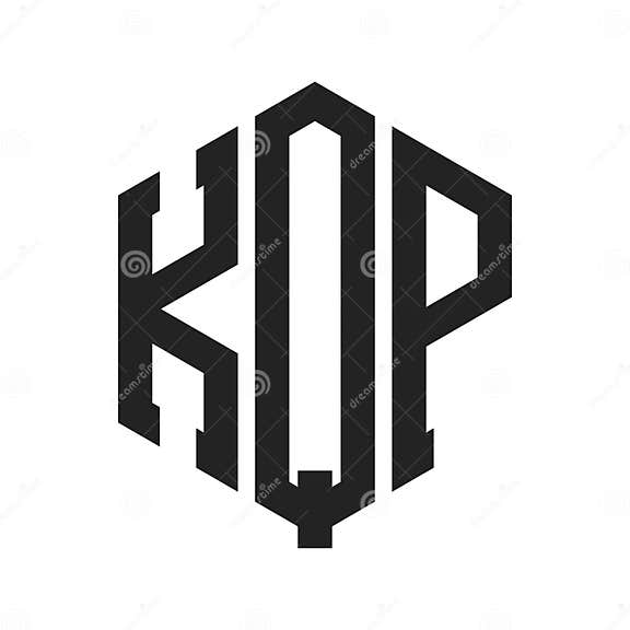 KQP Logo Design. Initial Letter KQP Monogram Logo Using Hexagon Shape ...