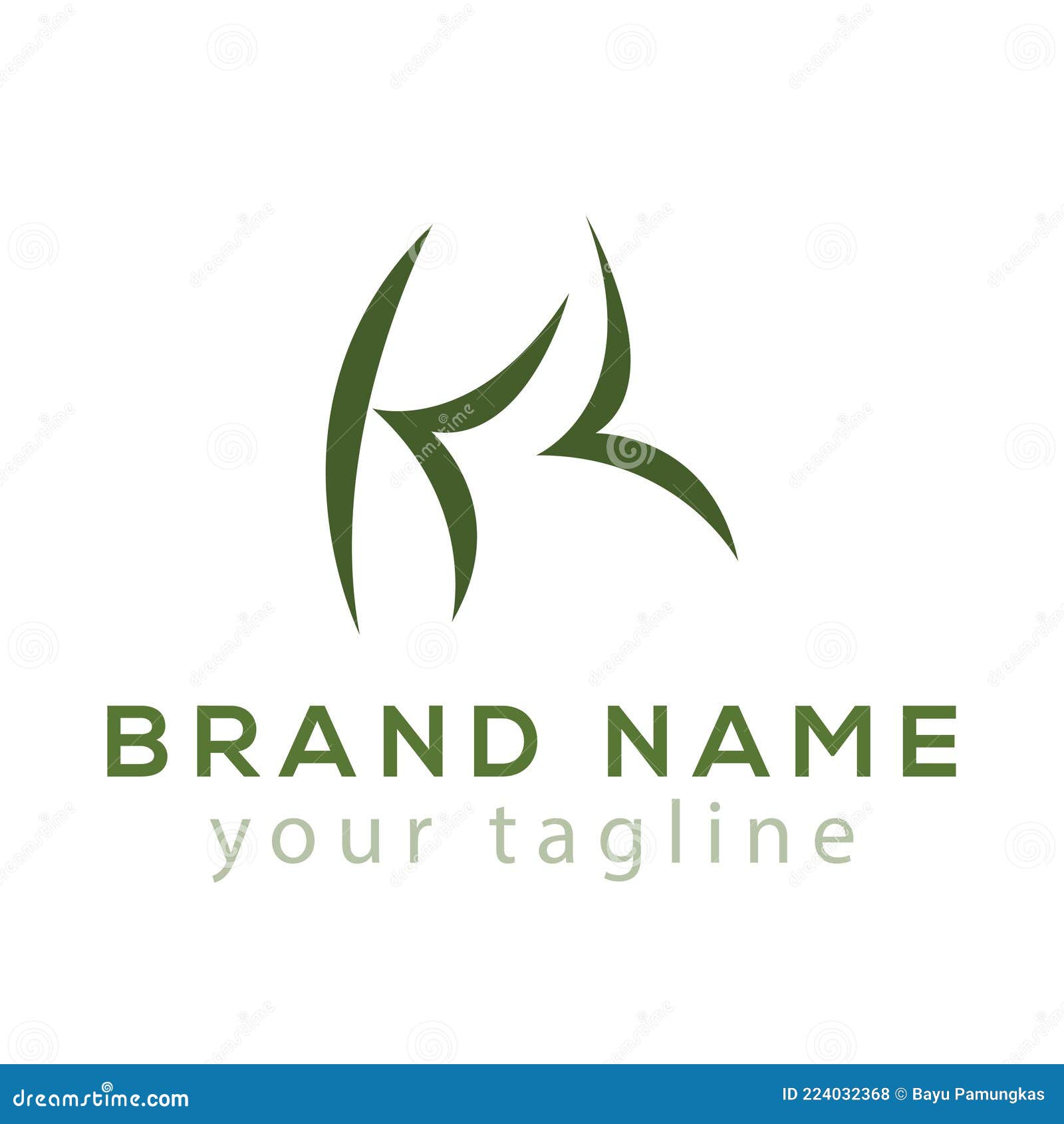 KR Initial Letter Logo Vector Element. KR Initial Logo Template Stock ...