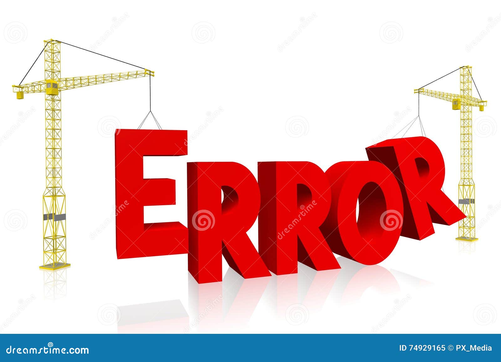 Kraanconcept - fout stock illustratie. Illustration of motief - 74929165