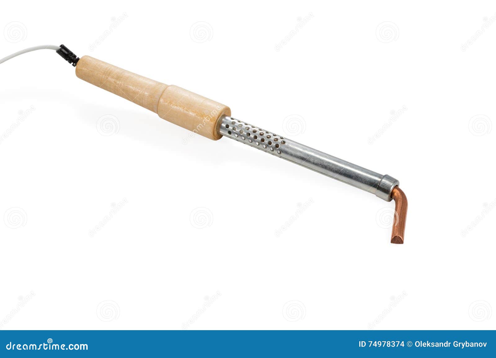 Krachtige soldeerbout stock foto. Image of koper, apparatuur - 74978374