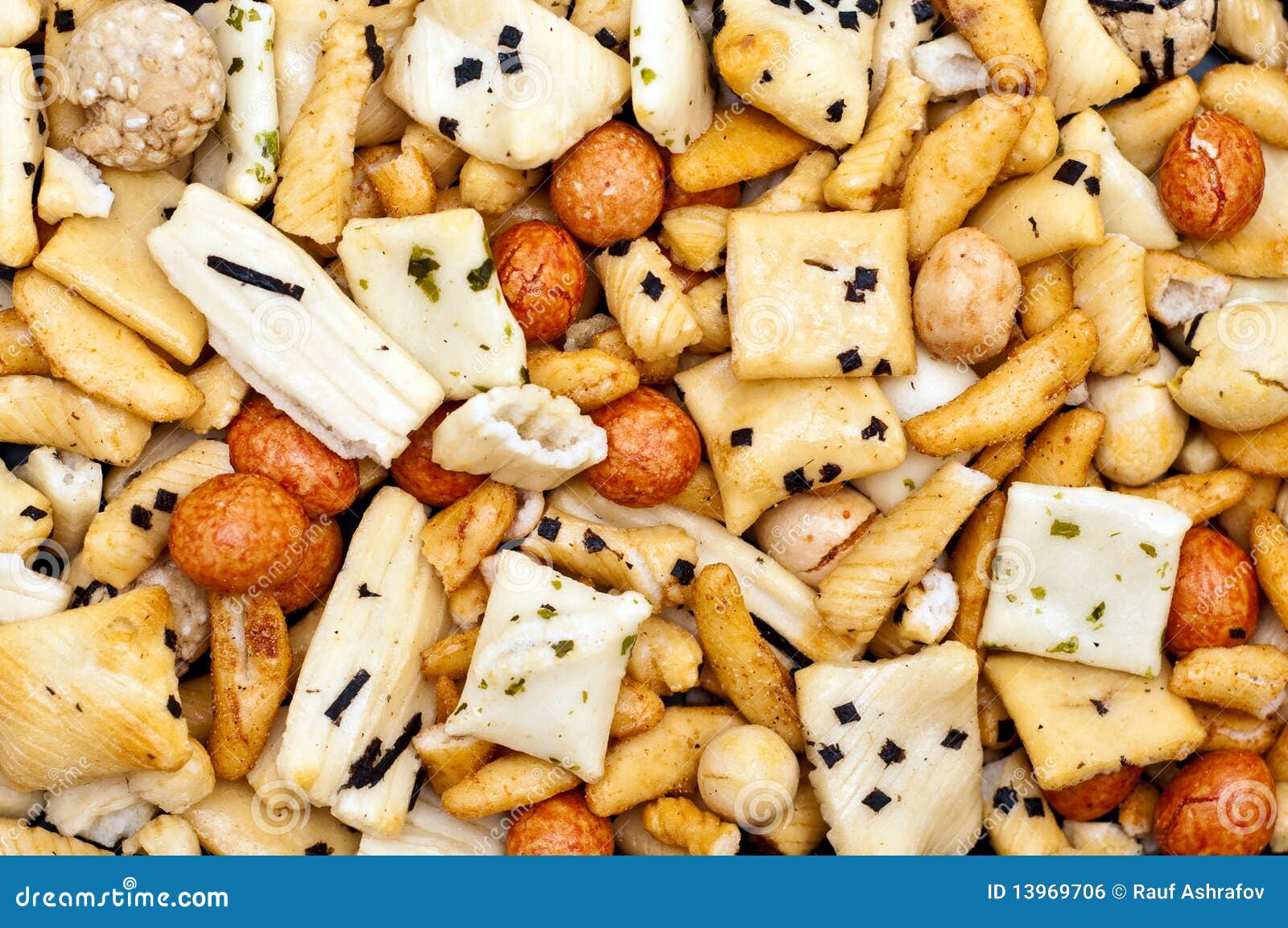 Krackers Japoneses Del Arroz Foto de archivo - Imagen de algas ...