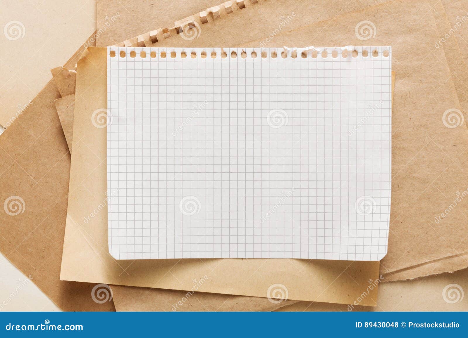 Kraft Note Paper Piece Texture Stock Photo - Image of lined, kraft ...