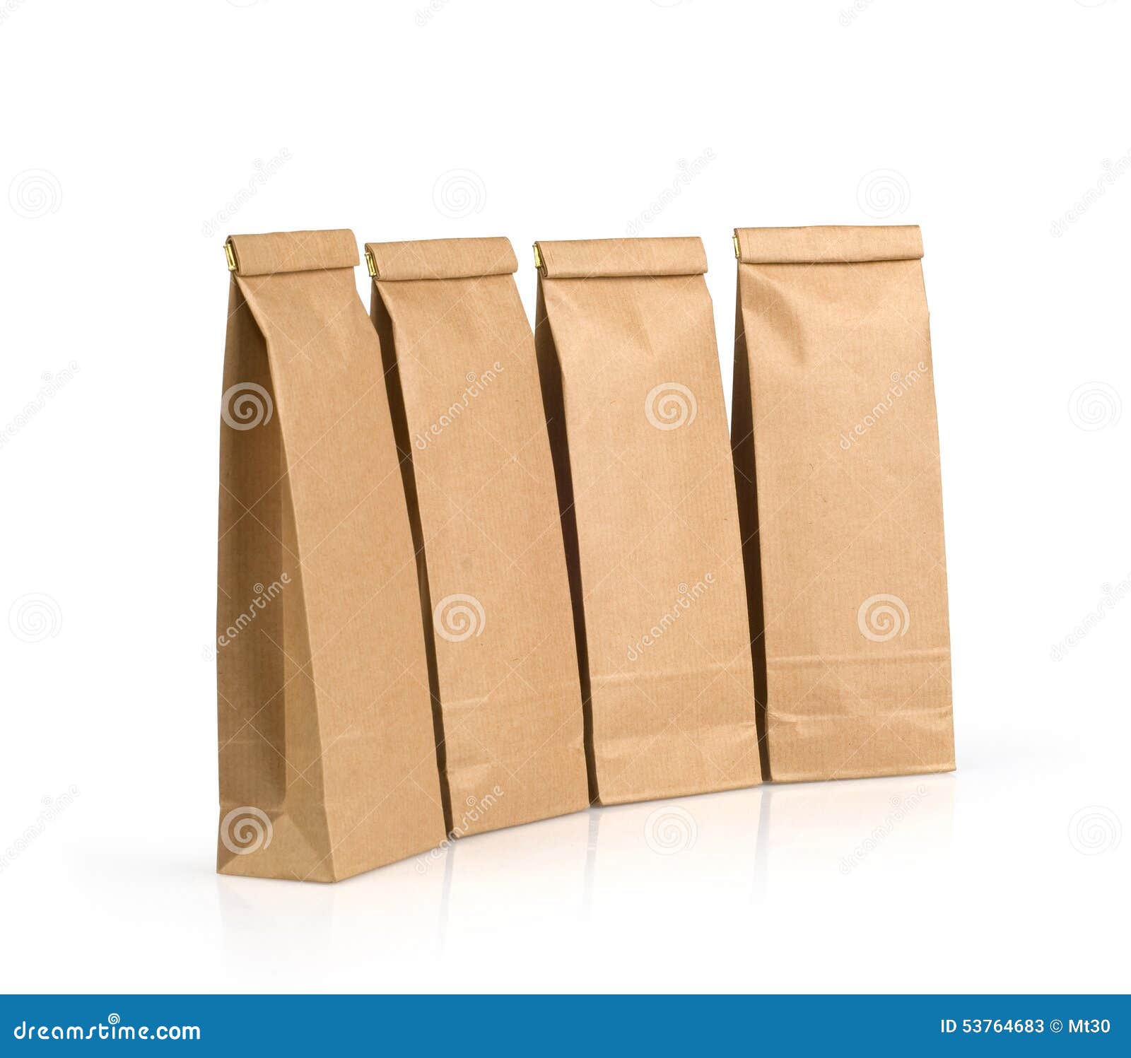 Kraft paper packages stock image. Image of isolated, 100g - 53764683