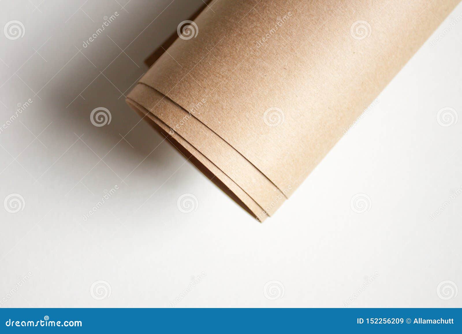 Kraft paper roll stock image. Image of biodegradable - 152256209