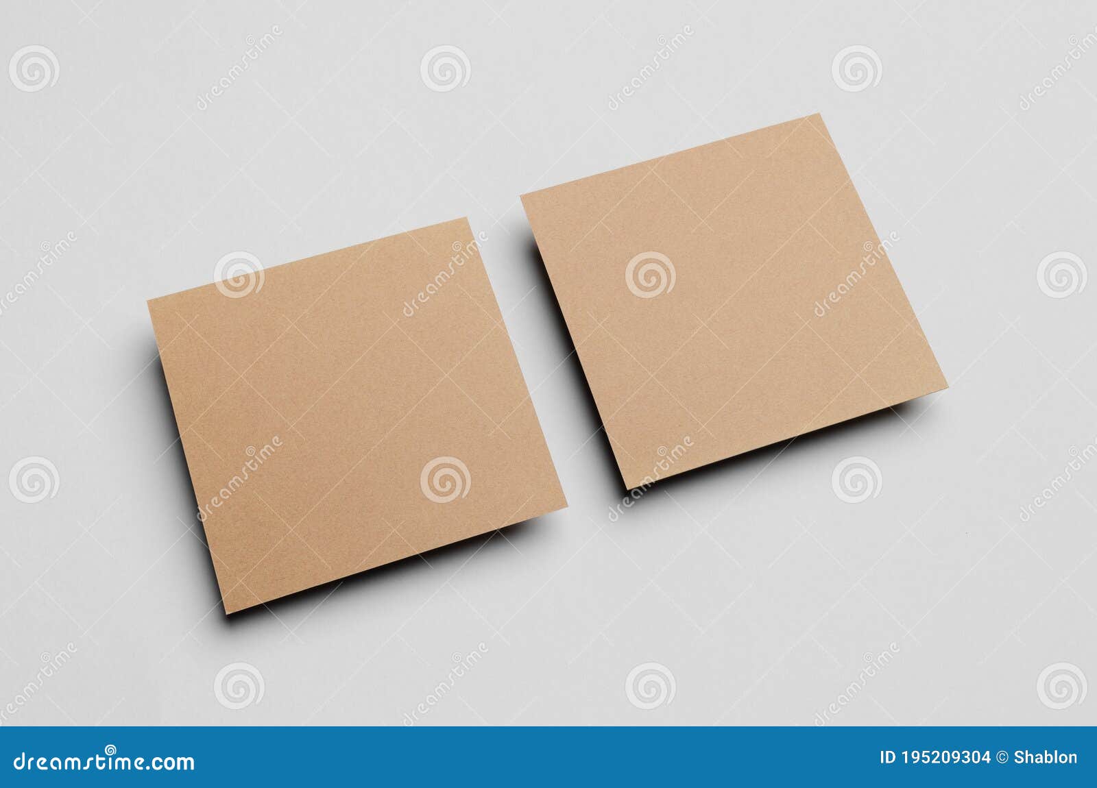 Kraft Square Flyer / Invitation Mock-Up Stock Photo - Image of clean ...