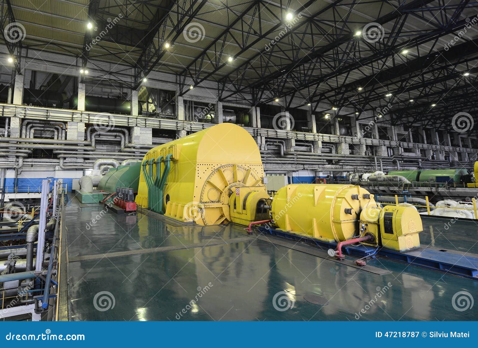 Kraftwerk, Elektrischer Generator Stockbild - Bild von elektrisch ...