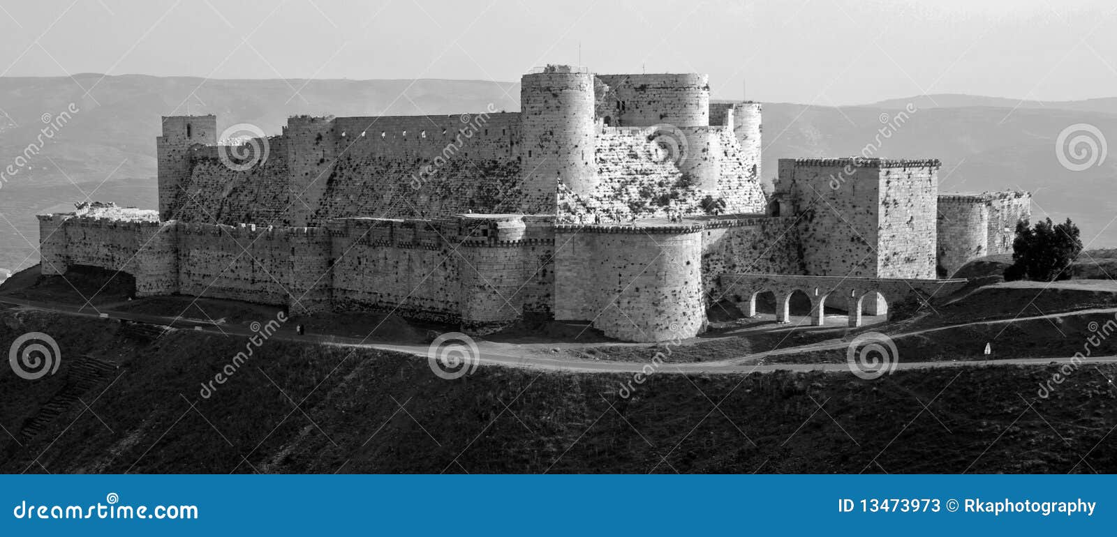 Krak De Chevaliers Castle, Syria Stock Image - Image of castle ...
