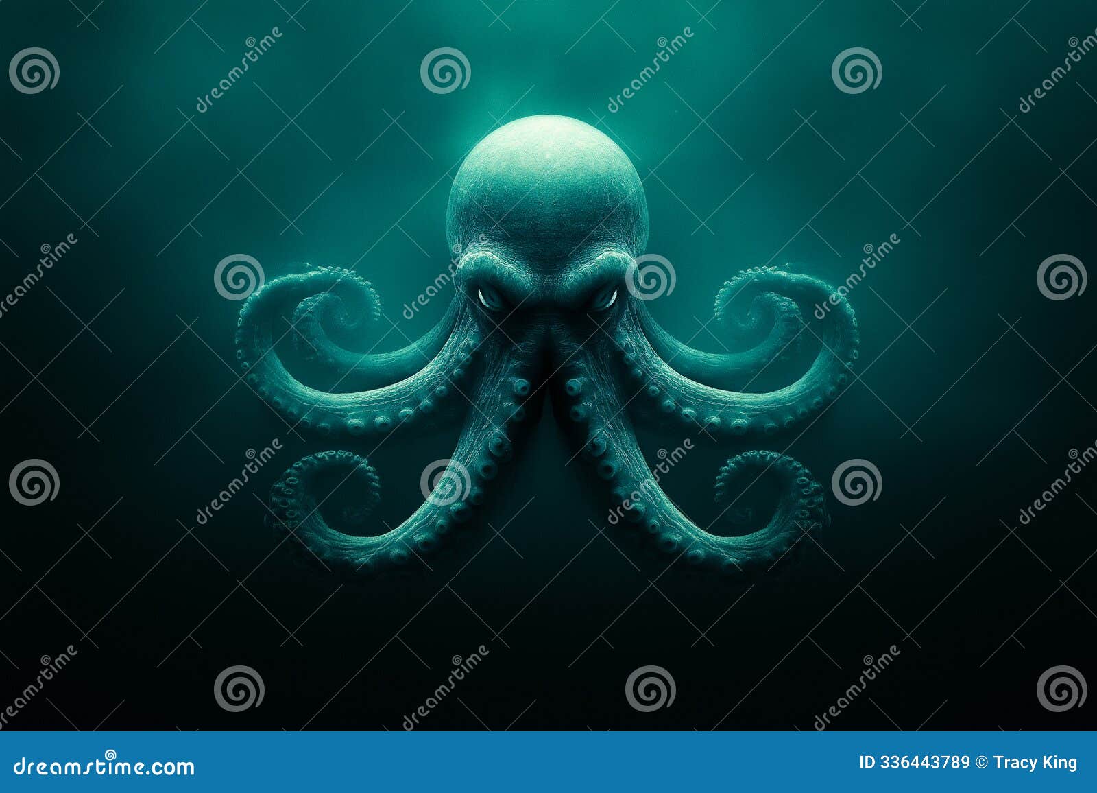 Kraken Deep Under the Water Stock Image - Image of giant, water: 336443789