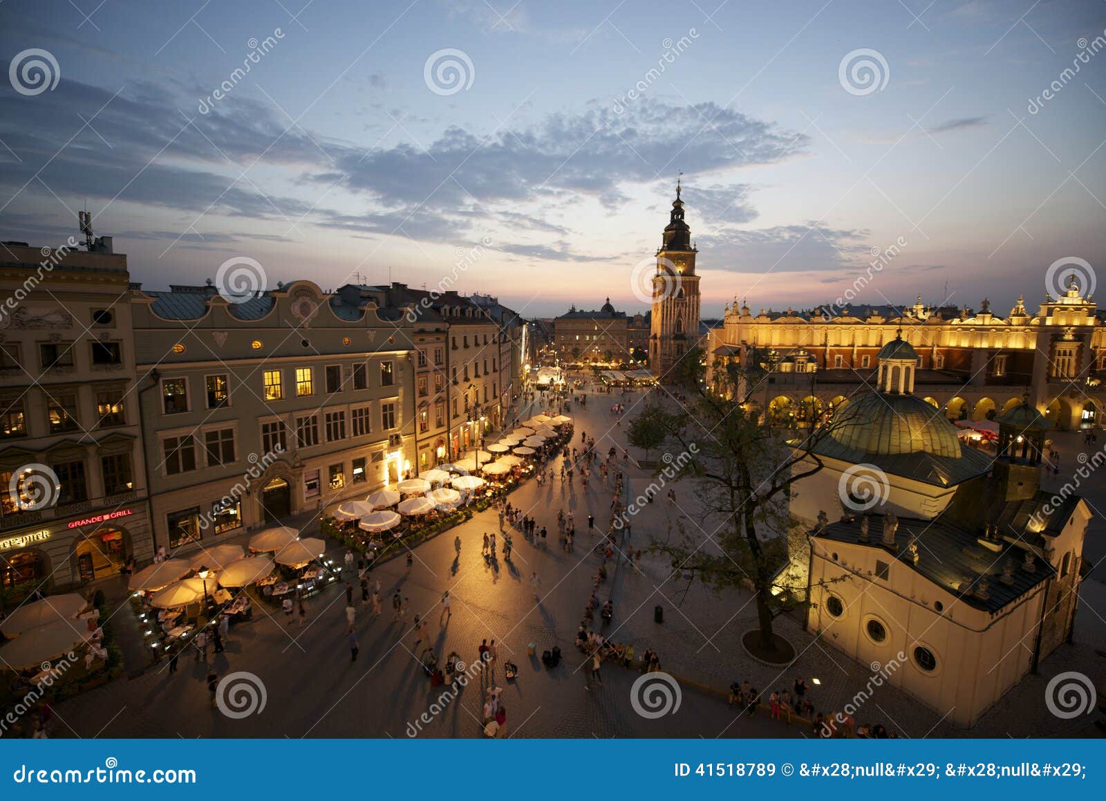 Krakow Market Square, Poland Editorial Stock Image - Image of black ...