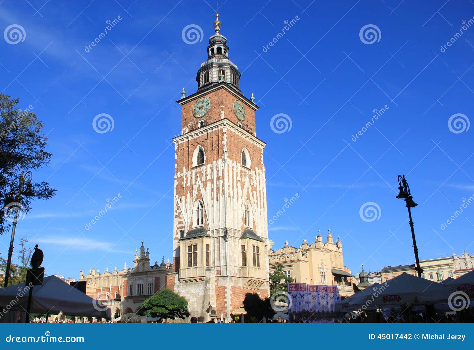 Krakow Old Medieval City Hall Tower Editorial Photography - Image of ...