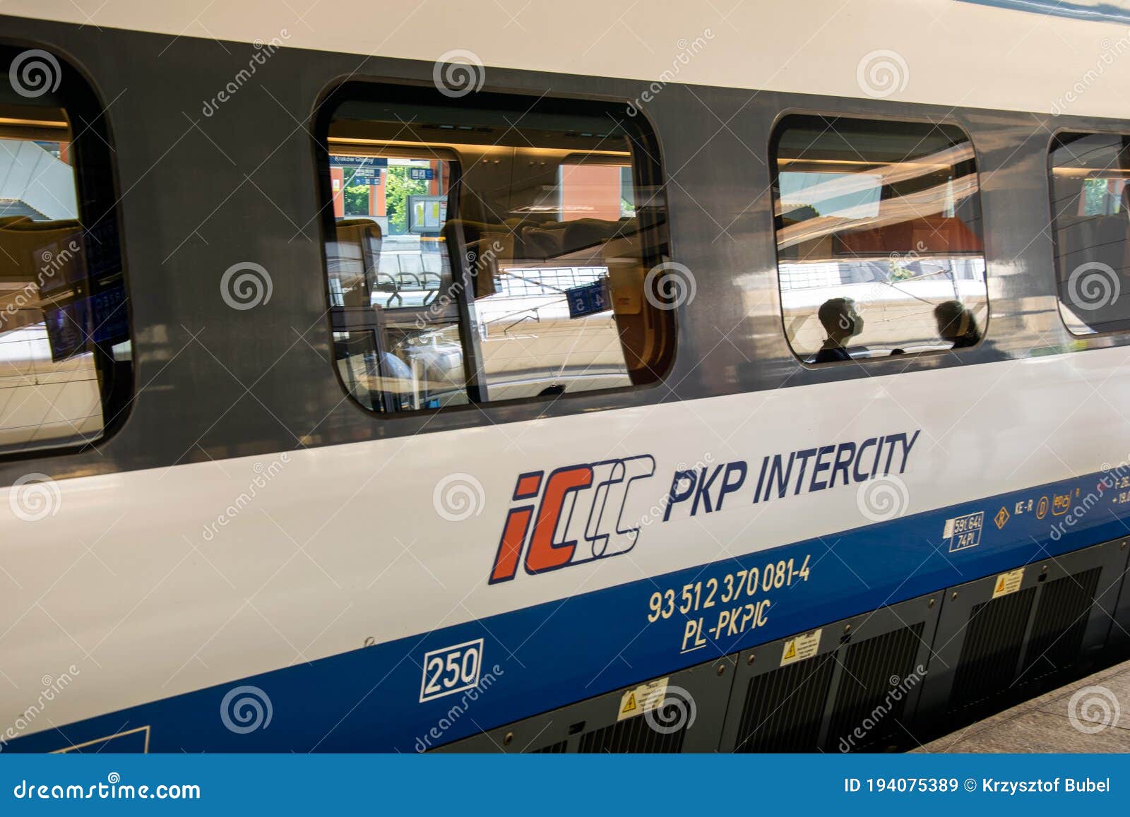 Krakow, Poland - 08/08/2020 -Train of the PKP Intercity Line in Krakow ...