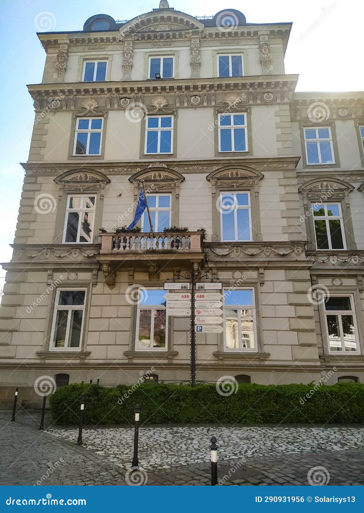 Krakow , Poland 06 06 2023 : Typical Old Building Facade from Krakow ...
