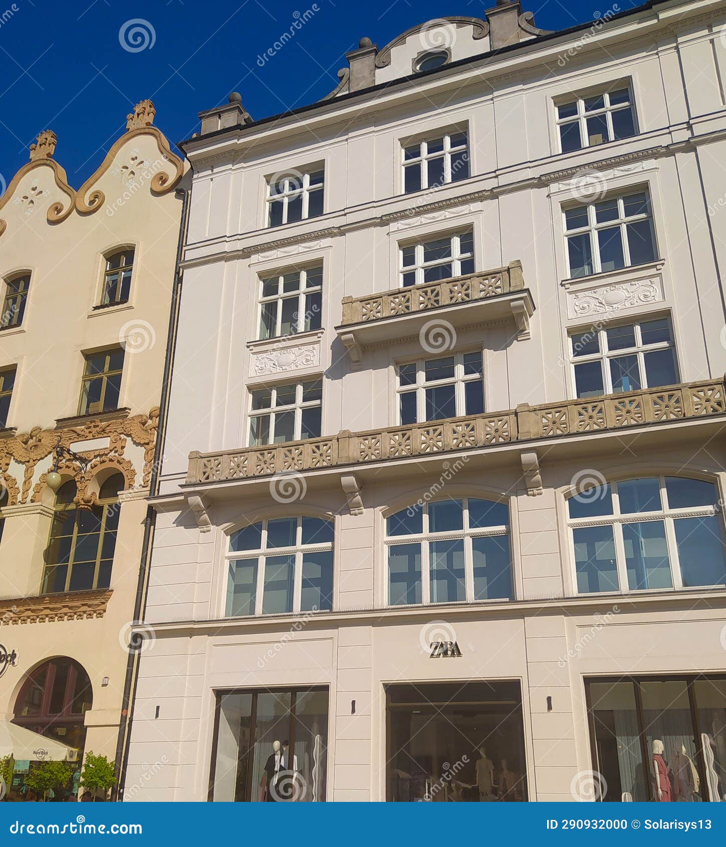 Krakow , Poland 06 06 2023 : Typical Old Building Facade from Krakow ...